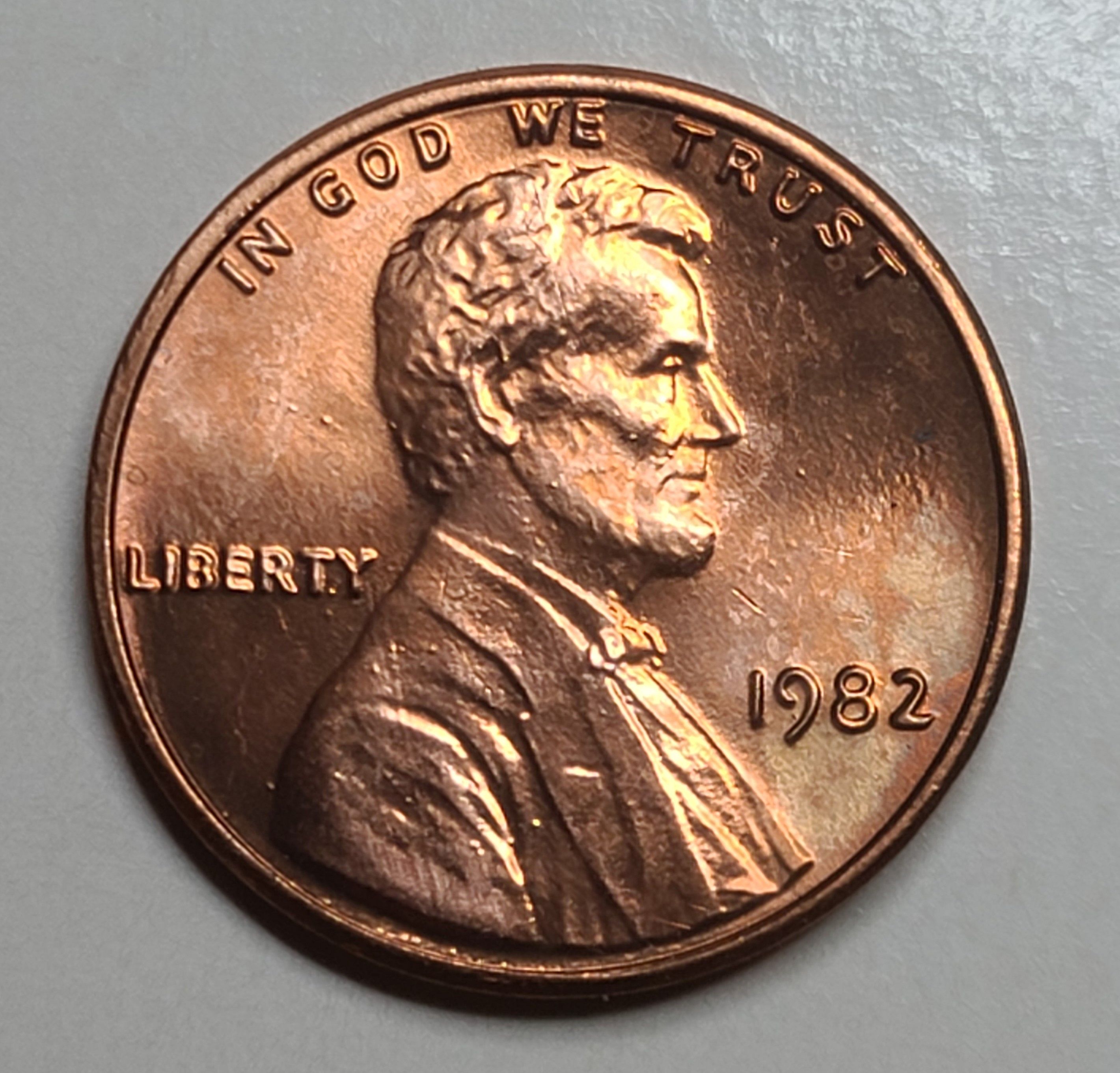 1982 Large Date Zinc Lincoln Cent MS-65 (GEM) RED - For Sale, Buy Now ...