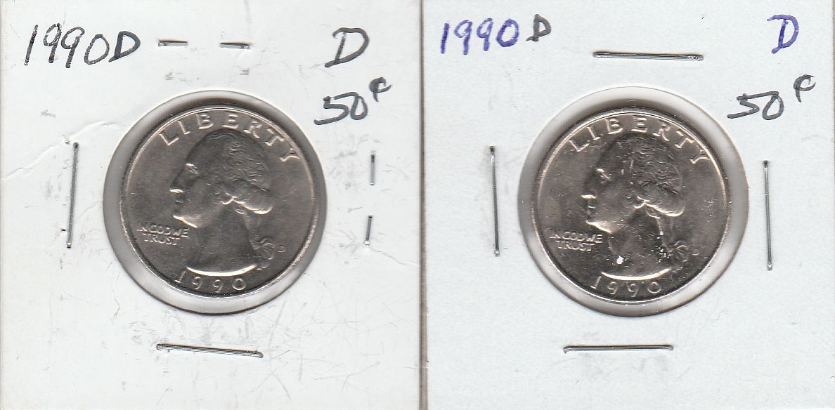 1990 D WASHINGTON QUARTER - For Sale, Buy Now Online - Item #644342
