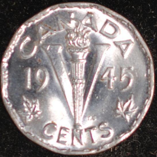 1945 Canada 5 Cents BU - For Sale, Buy Now Online - Item #646239