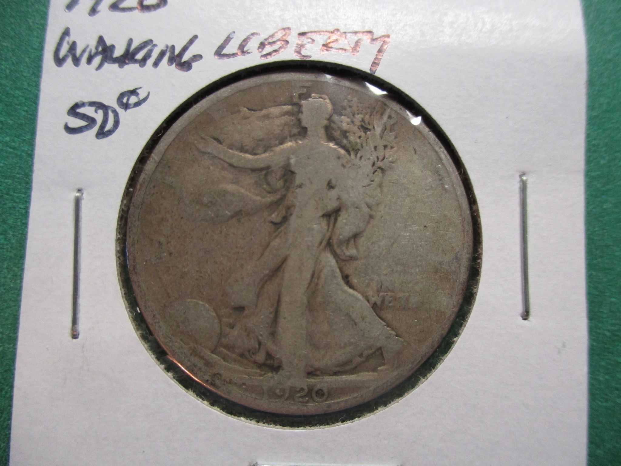1920 Walking Liberty Half Dollar. Item: 50 W20-07. - For Sale, Buy Now ...