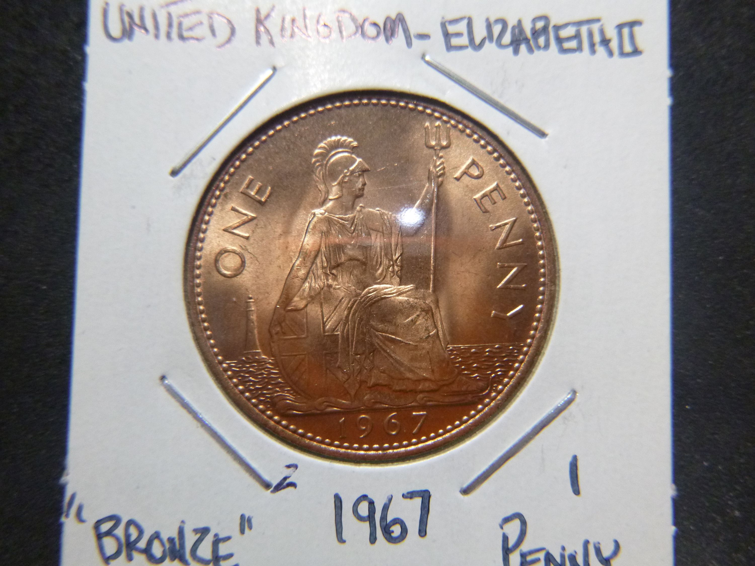 UNITED KINGDOM 1967 ONE PENNY - For Sale, Buy Now Online - Item #649715