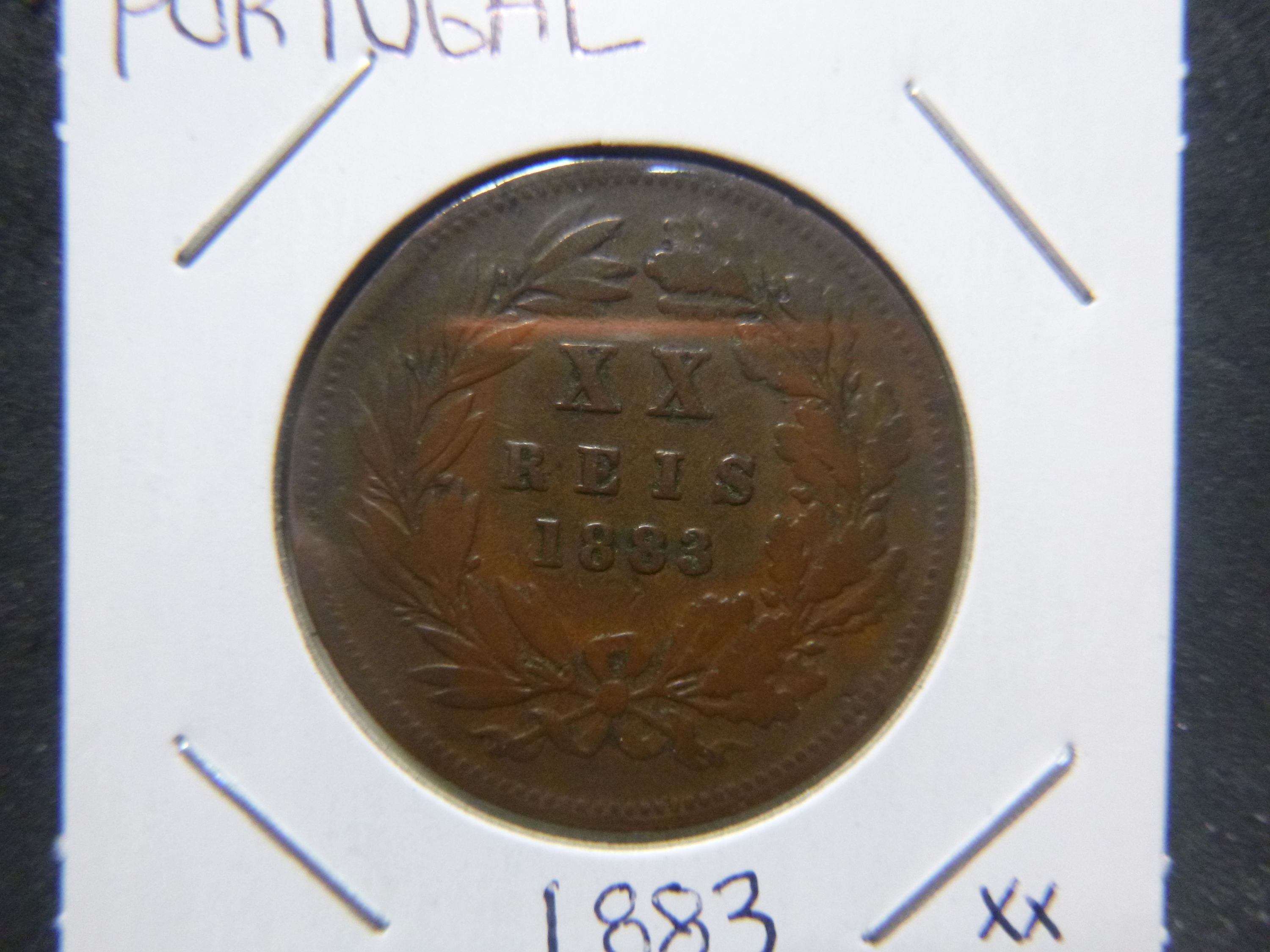 PORTUGAL 1883 20 REIS - For Sale, Buy Now Online - Item #650229