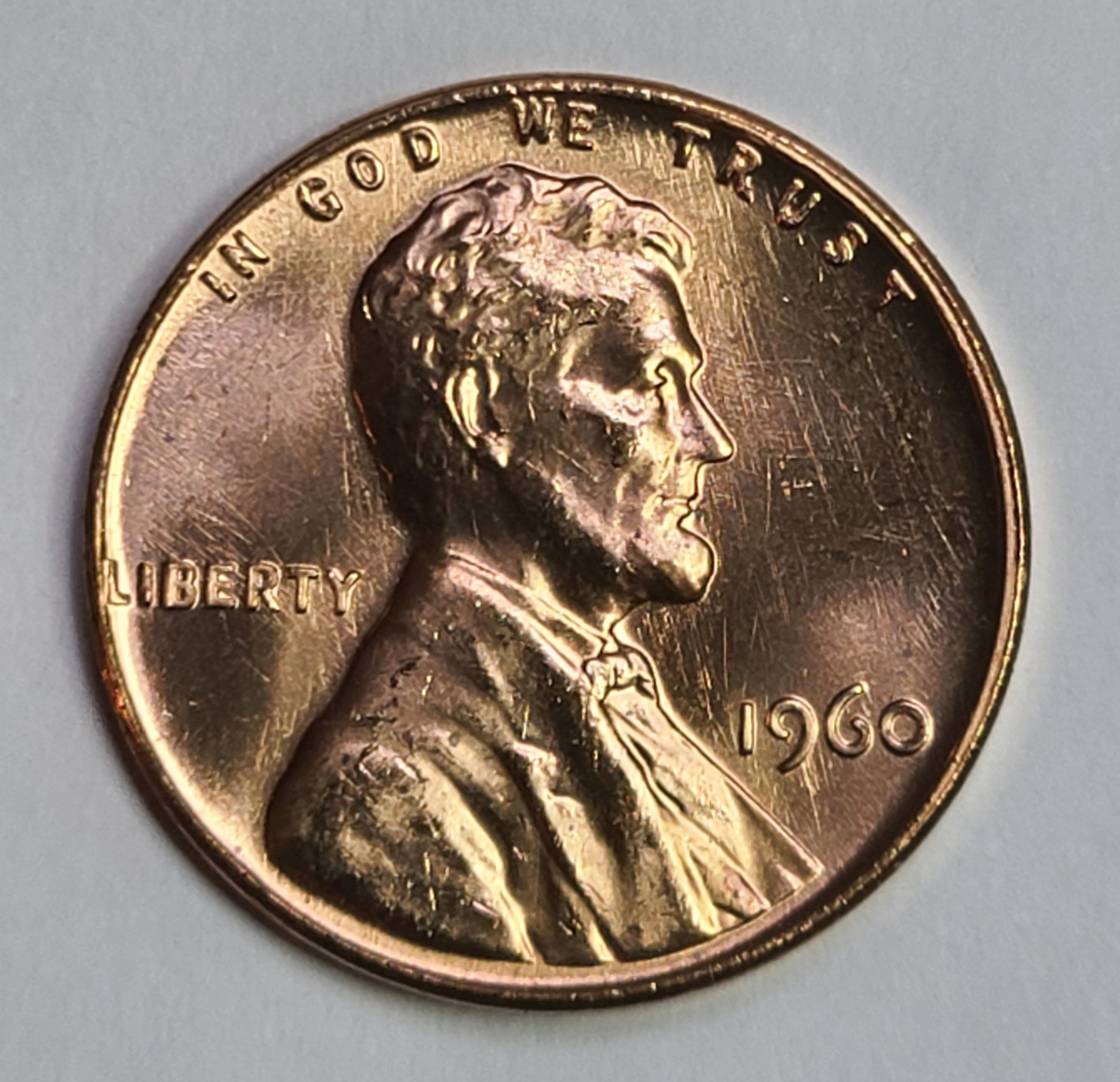 1960 Large Date Lincoln Cent MS-64 (Near Gem) RED - For Sale, Buy Now ...