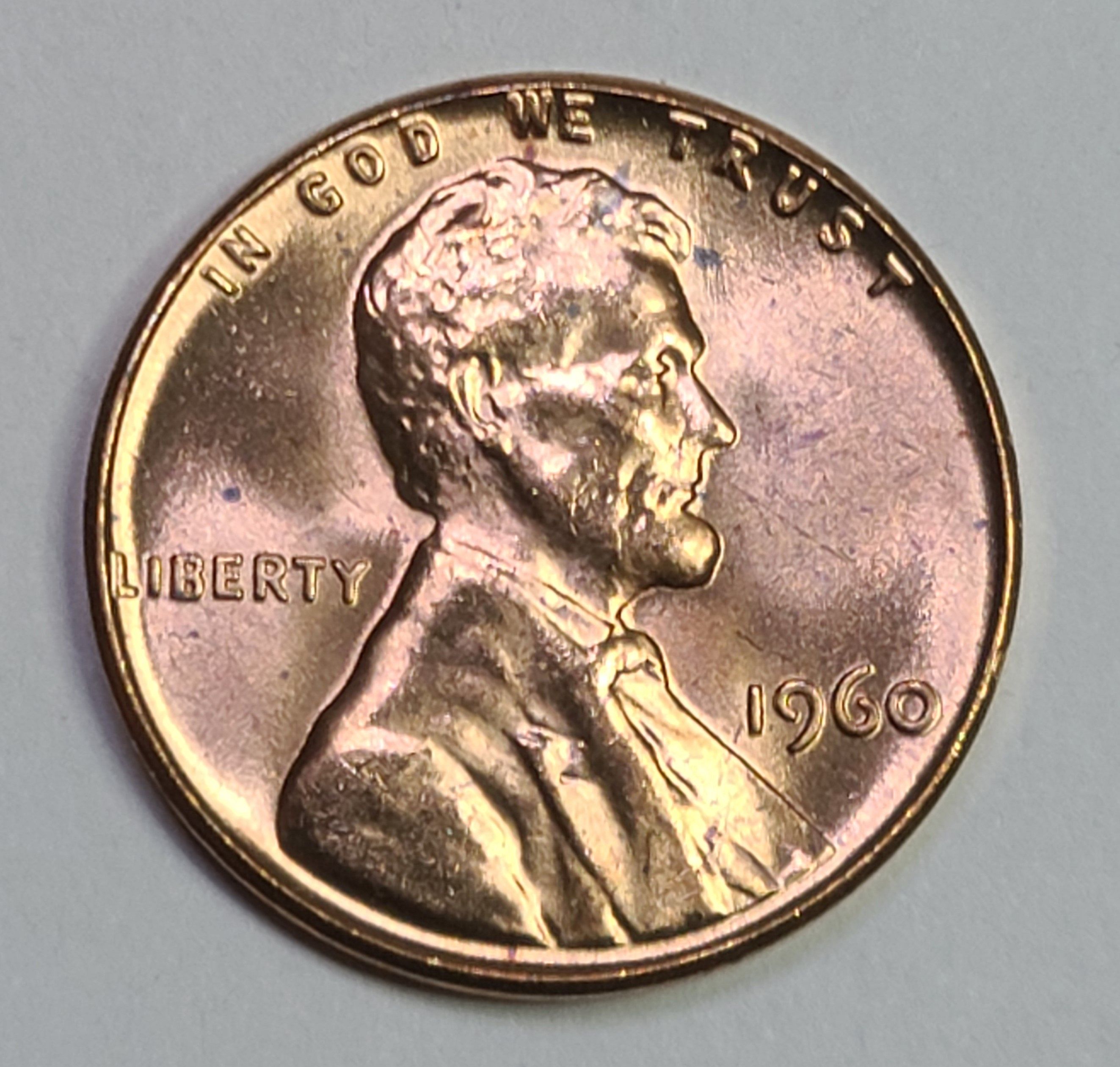 1960 Large Date Lincoln Cent MS-64 (Near Gem) RED - For Sale, Buy Now ...