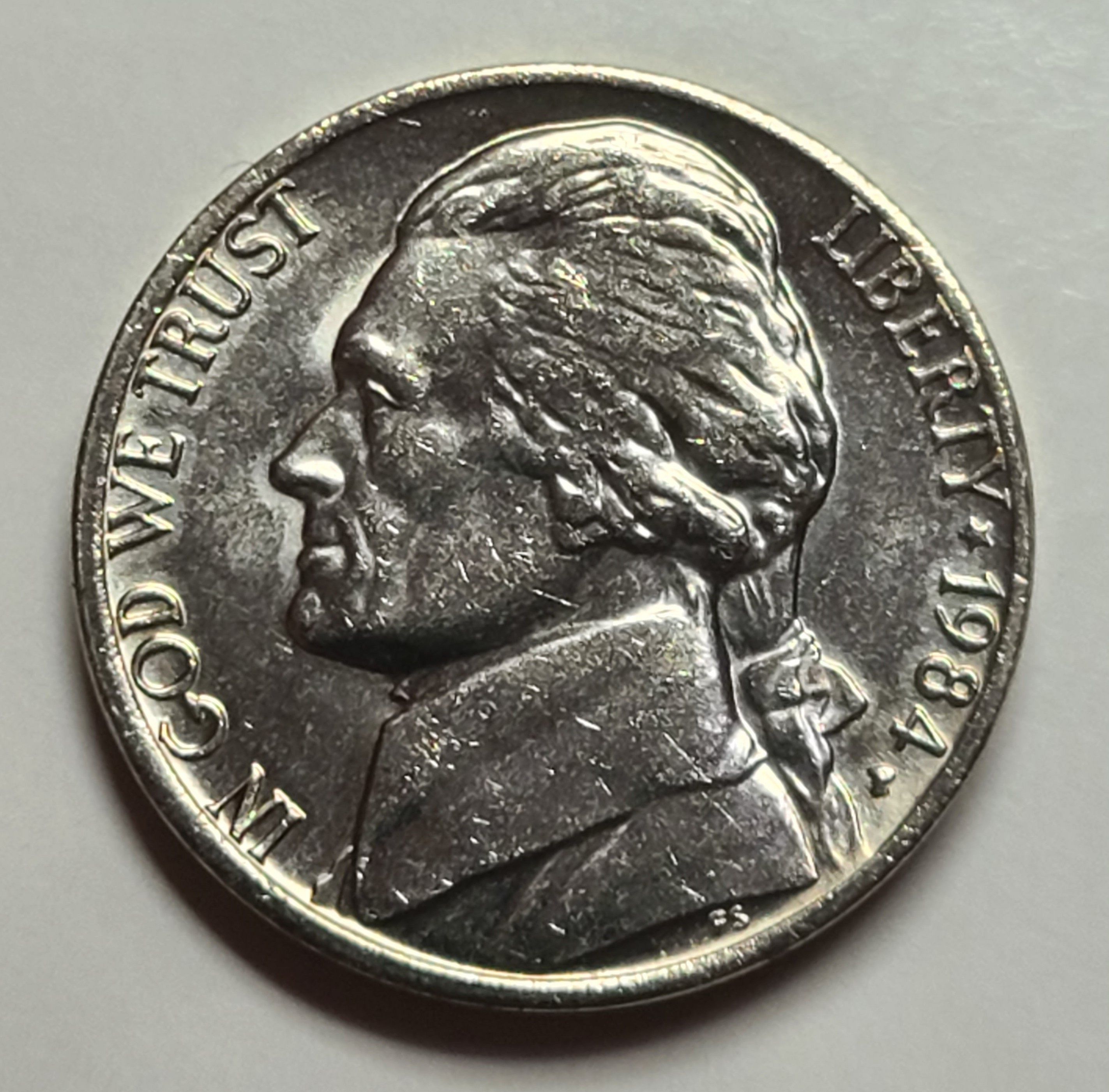 1984-P Jefferson Nickel MS-64 (Near Gem) SHARP STRIKE - For Sale, Buy ...