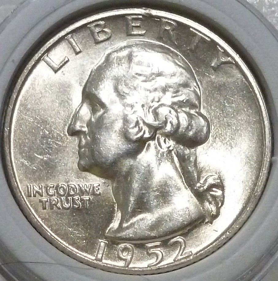 1952-S GEM BRILLIANT UNCIRCULATED Washington Quarter BU # (475-34 ...
