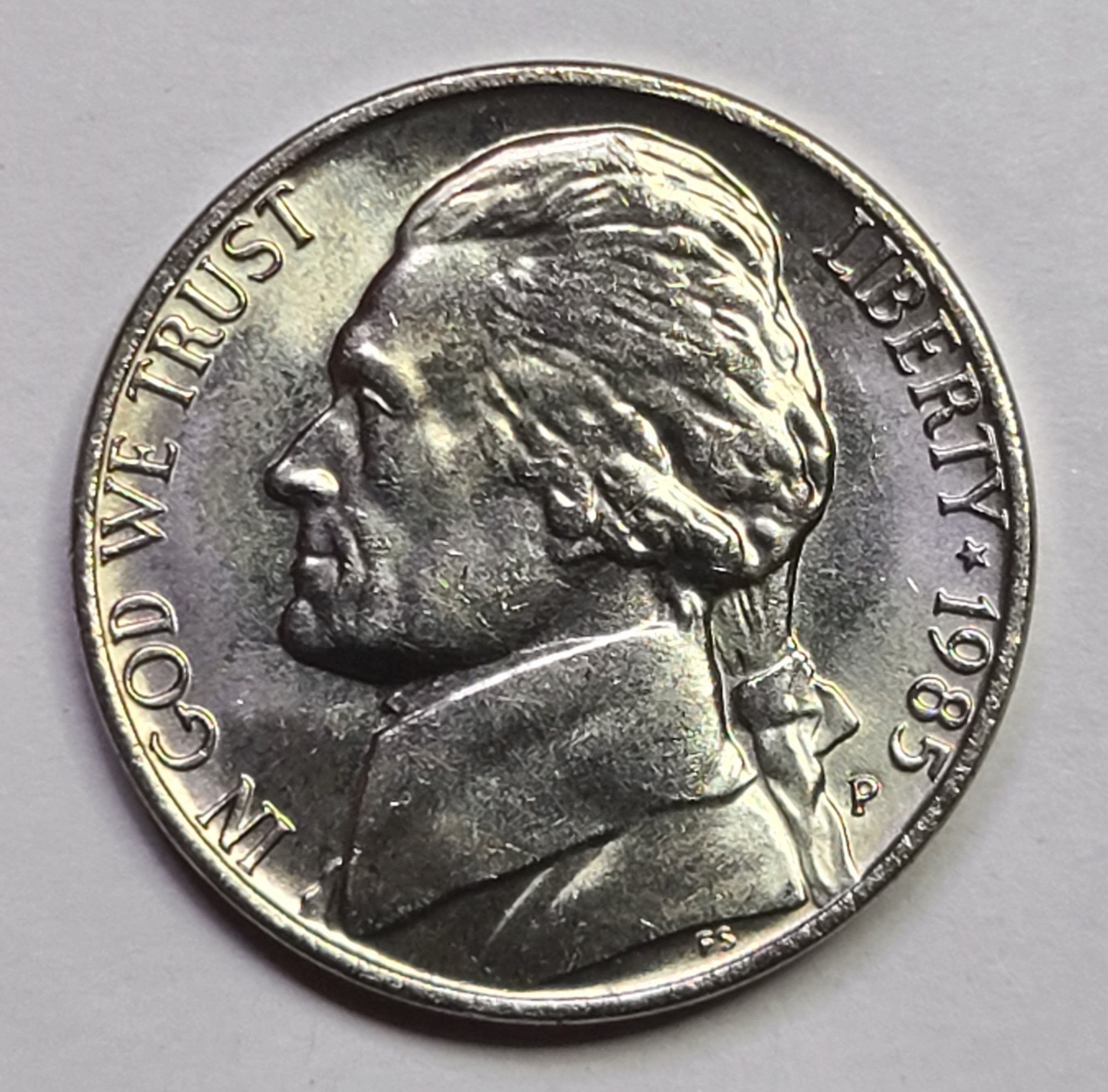 1985-P Jefferson Nickel MS-65 (GEM) SHARP STRIKE - For Sale, Buy Now ...