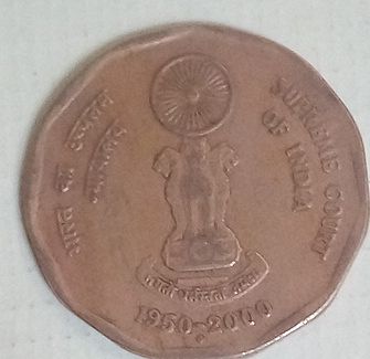M) ..year 2000 india . 2 Rupees .. Supreme court of india - For Sale ...