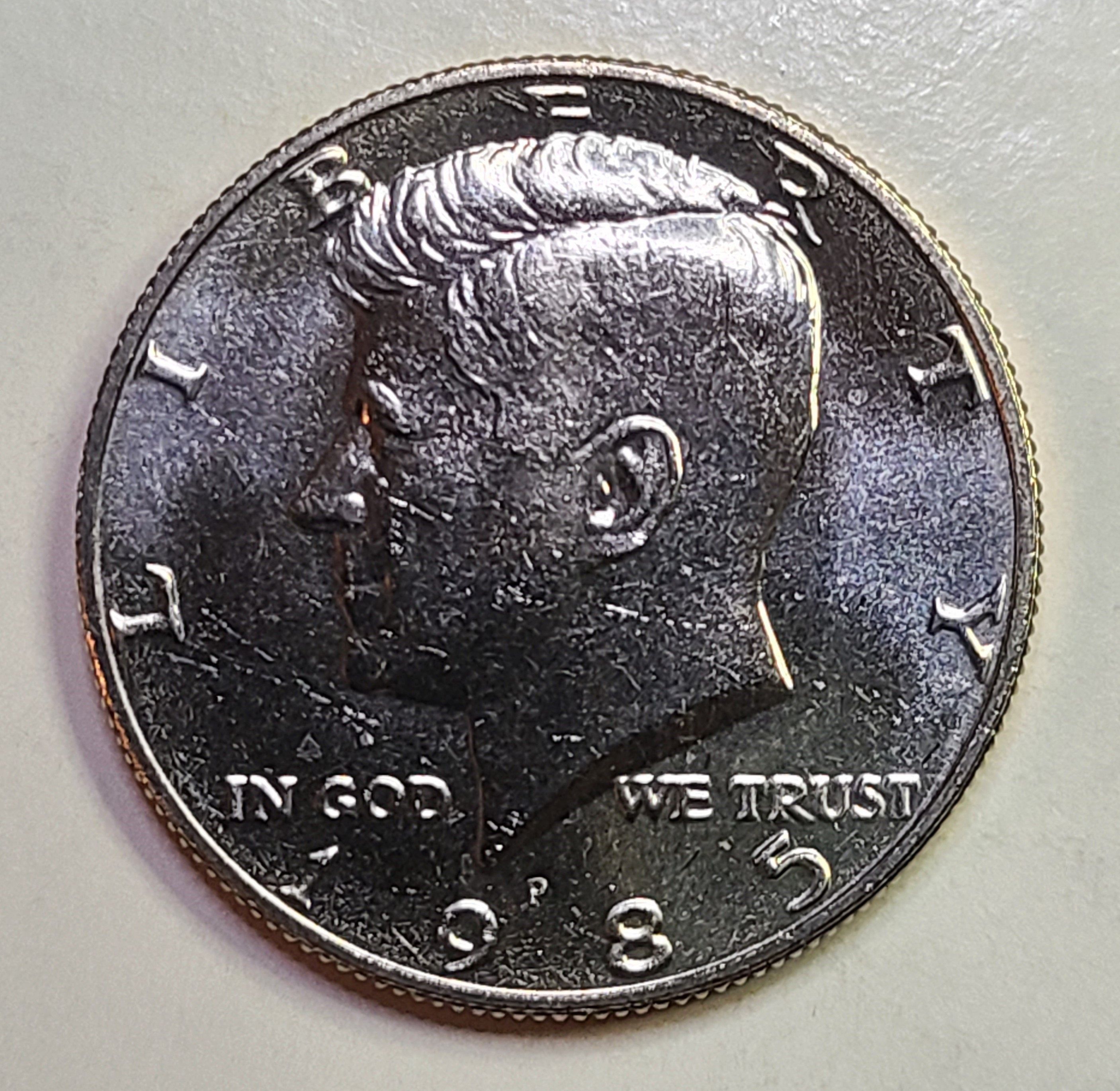 1985-P Kennedy Half Dollar MS-64 (Near Gem) - For Sale, Buy Now Online ...