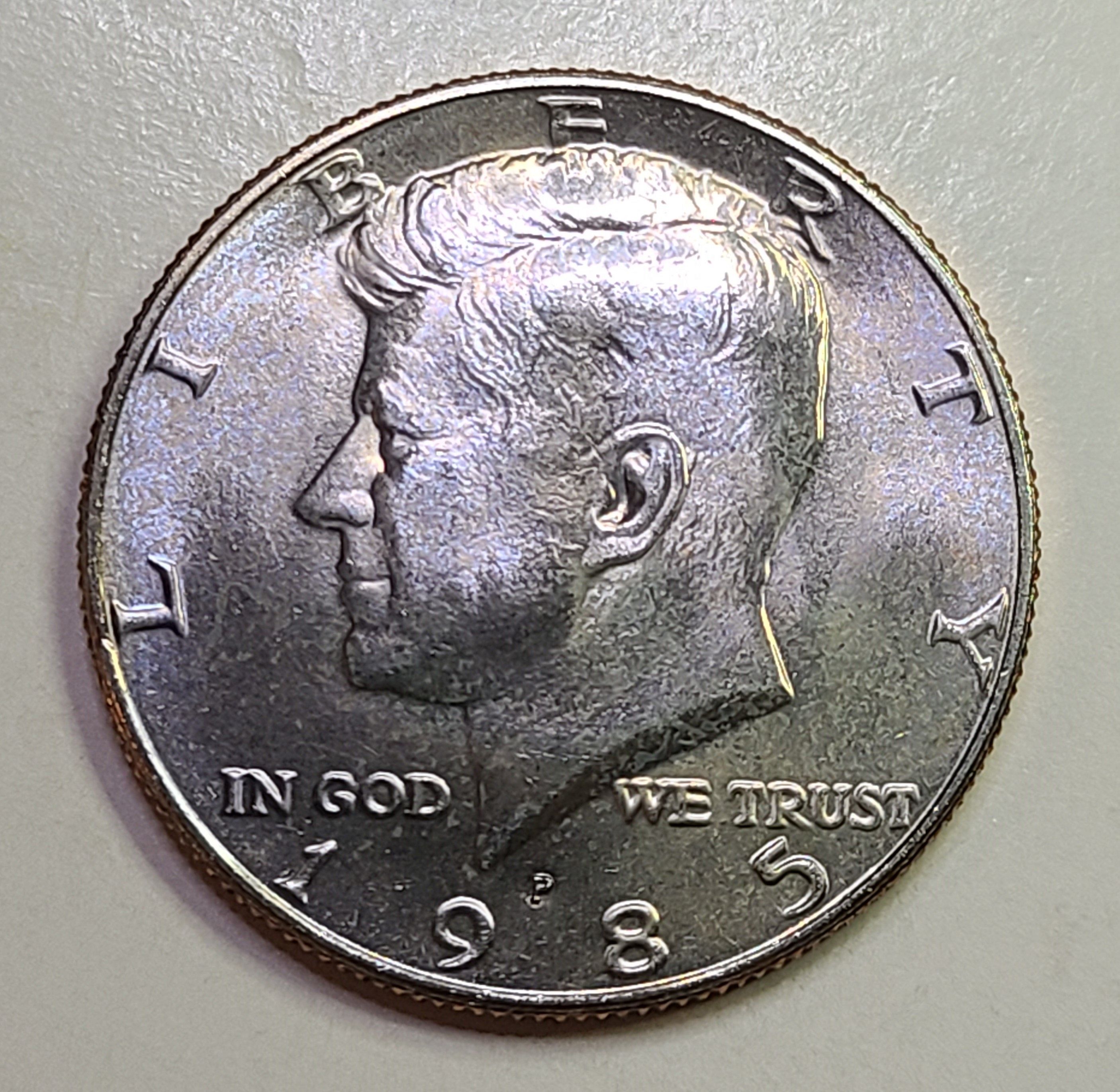 1985-P Kennedy Half Dollar MS-64 (Near Gem) - For Sale, Buy Now Online ...