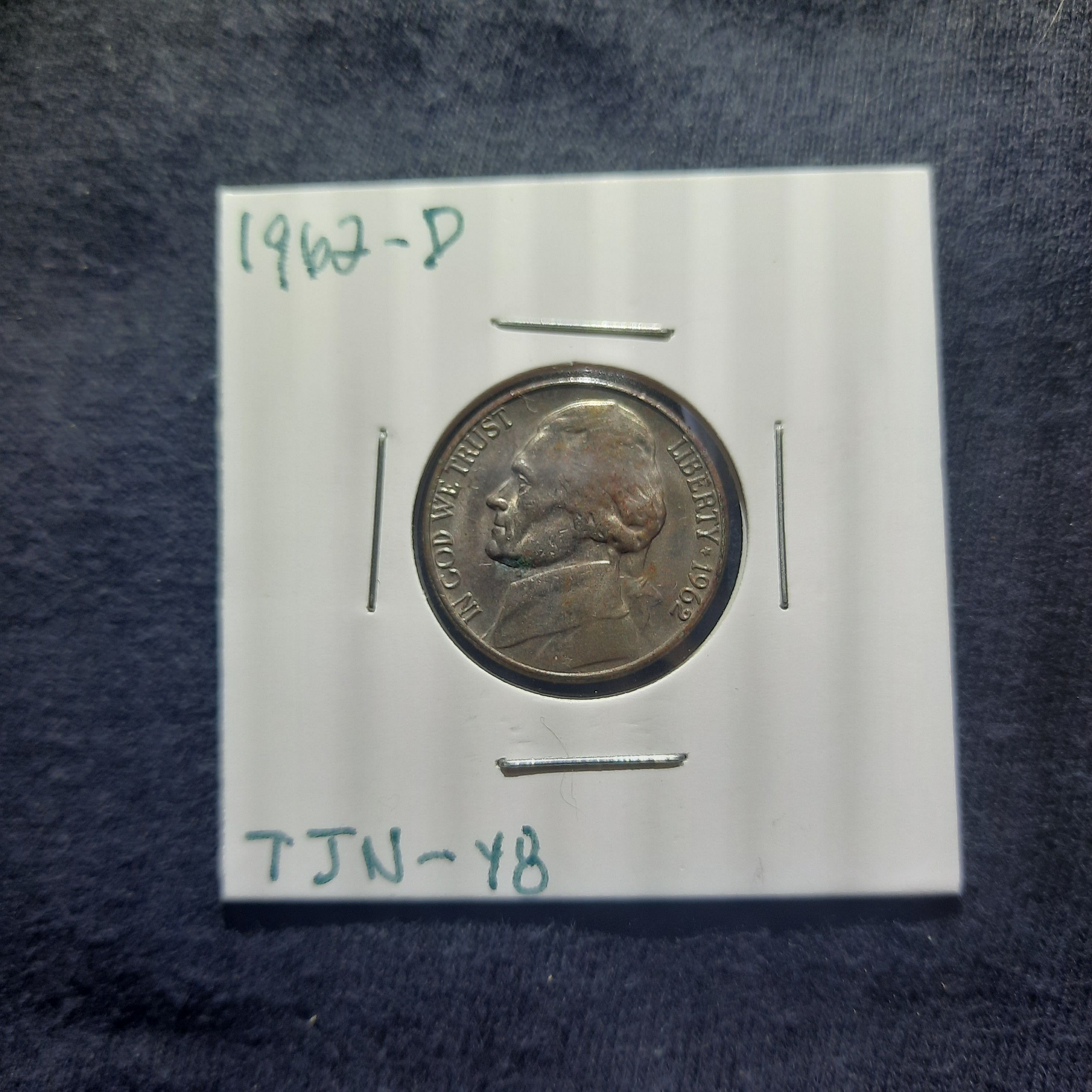 1962 D Jefferson nickel - For Sale, Buy Now Online - Item #655168