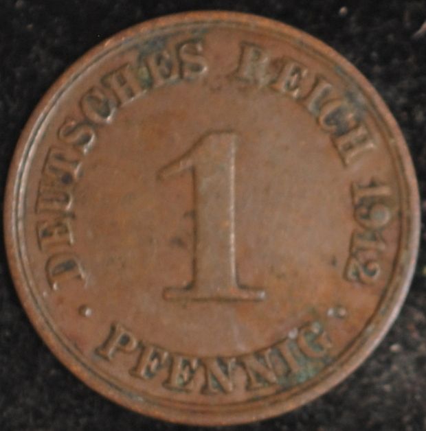 1912A Germany/Empire Pfennig XF - For Sale, Buy Now Online - Item #657747