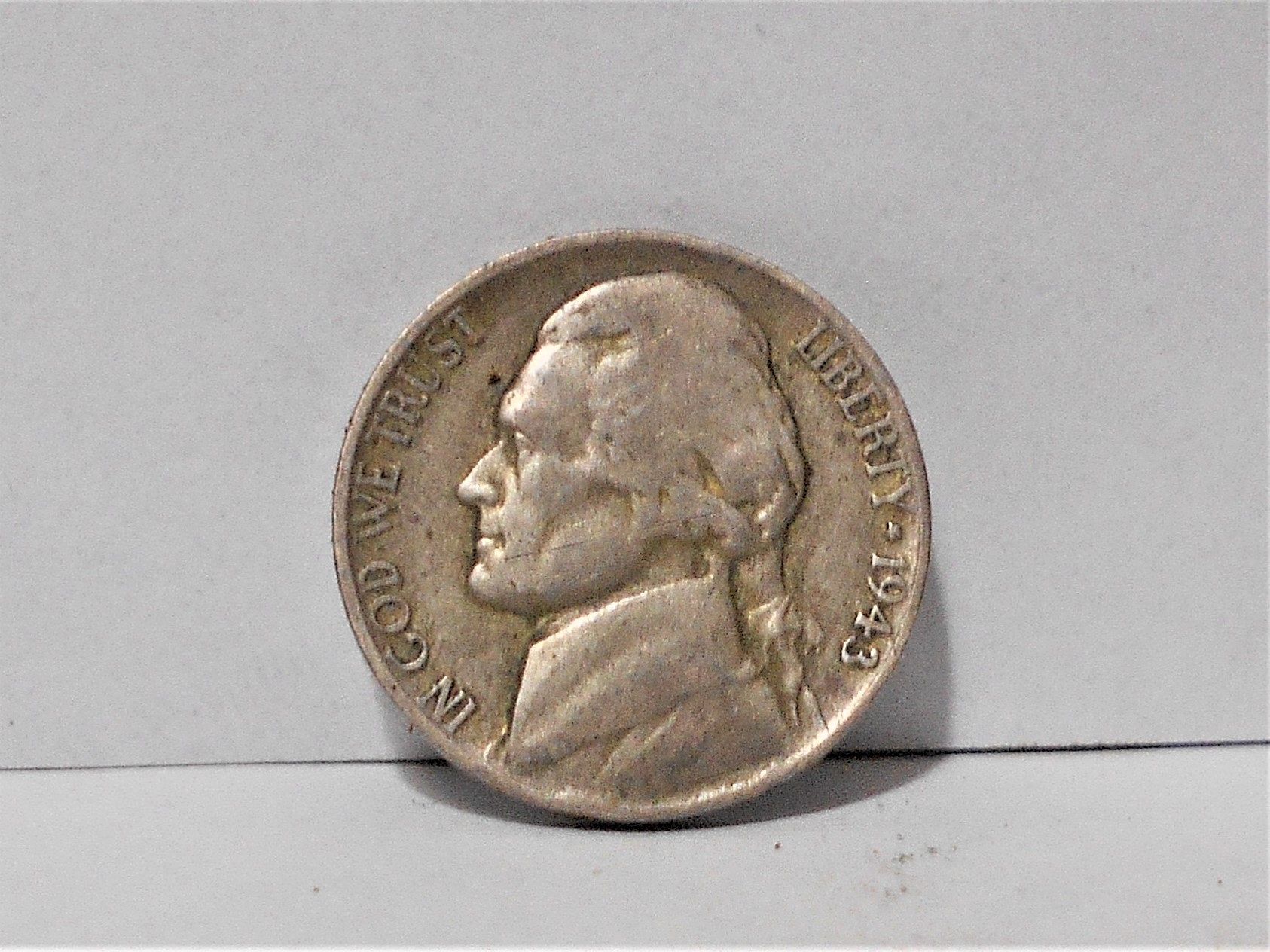 1943 P Jefferson war nickel 43-03 - For Sale, Buy Now Online - Item #658561 1943 P Jefferson war nickel 43-03 - For Sale, Buy Now Online - Item #658561