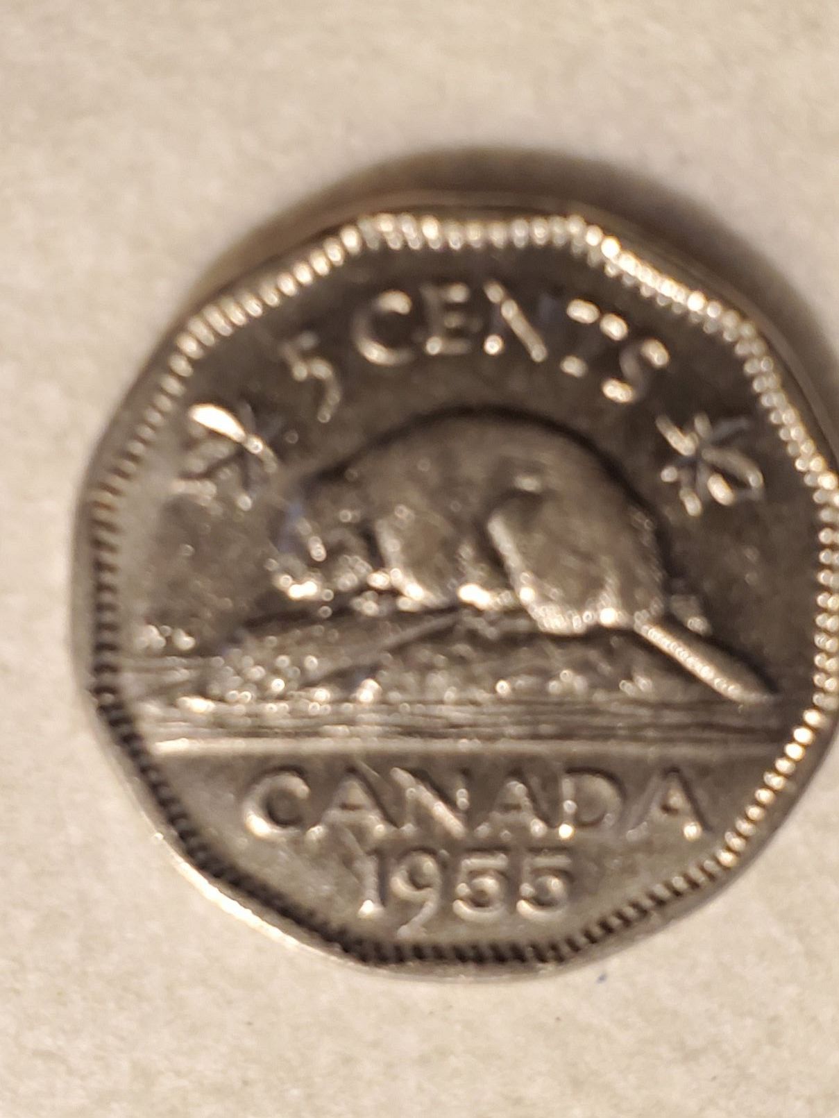 1955 Canadian 5 Cents - For Sale, Buy Now Online - Item #659829