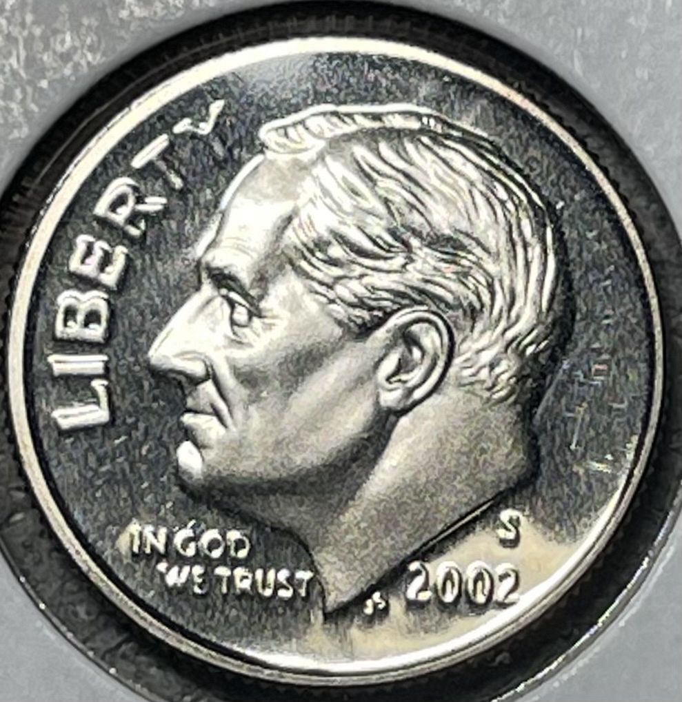 2002-S High Grade Deep Cameo Proof Roosevelt US Dime - For Sale, Buy ...