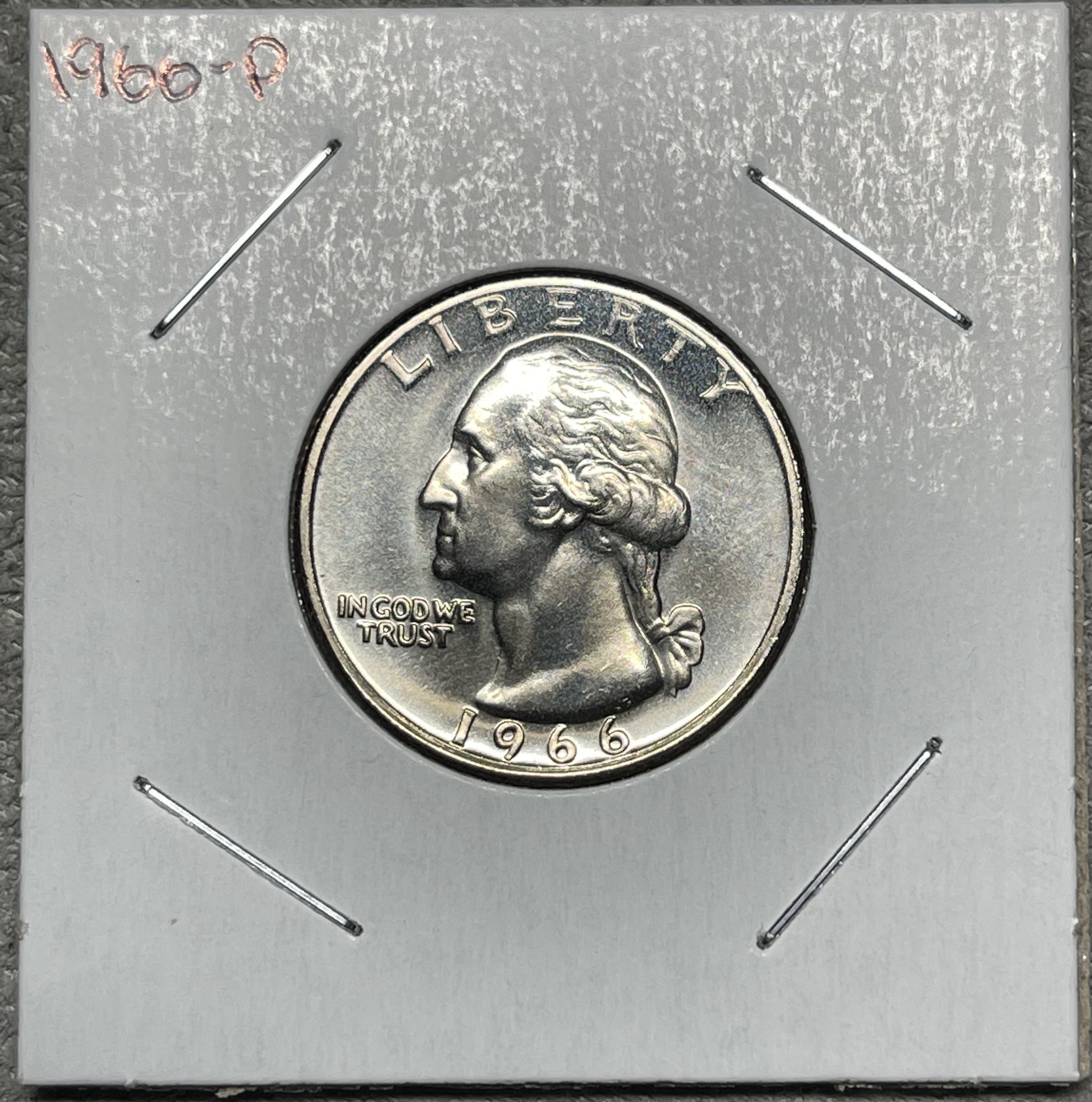 1966-P Gem Brilliant Uncirculated MS65+ Washington SMS US Quarter - For ...