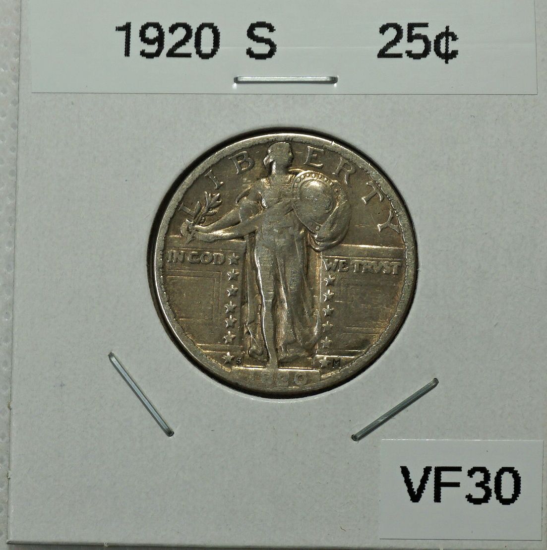 1920 S Standing Liberty Quarter - For Sale, Buy Now Online - Item #664270