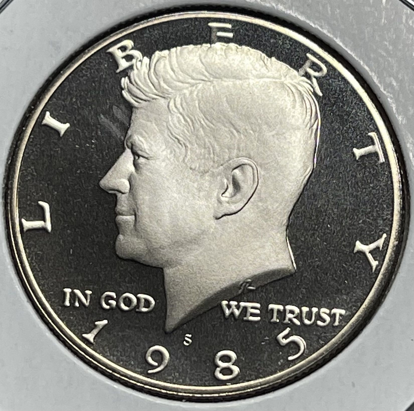 1985-S Deep Cameo Proof Kennedy US Half Dollar - For Sale, Buy Now ...
