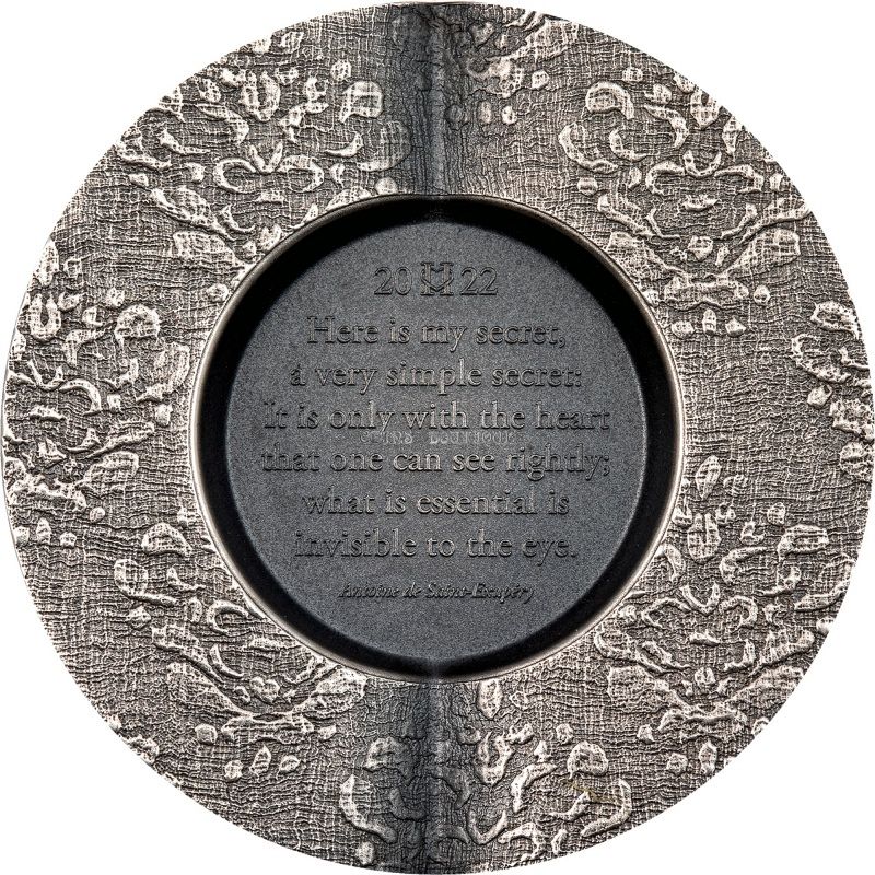 Secret Heart 1 oz high relief silver coin antiqued Cook Islands 2022 ...