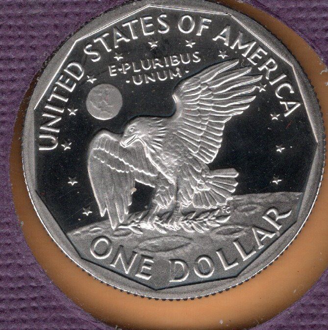 1979 S Susan B Anthony Dollars: Type 2 - Clear S - Proof -#01-002 - For ...