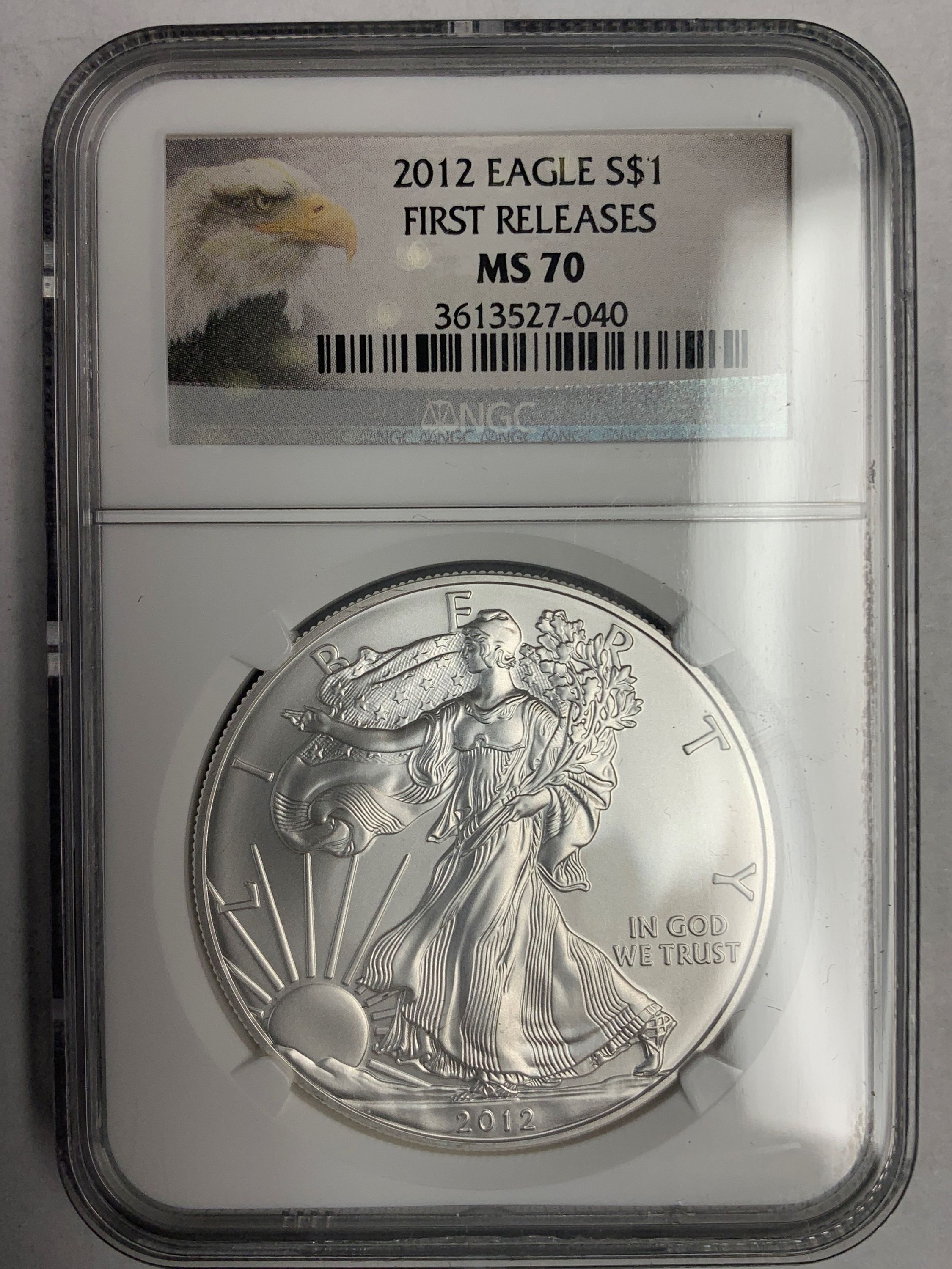 2012 American Silver Eagle MS70 NGC - For Sale, Buy Now Online - Item ...