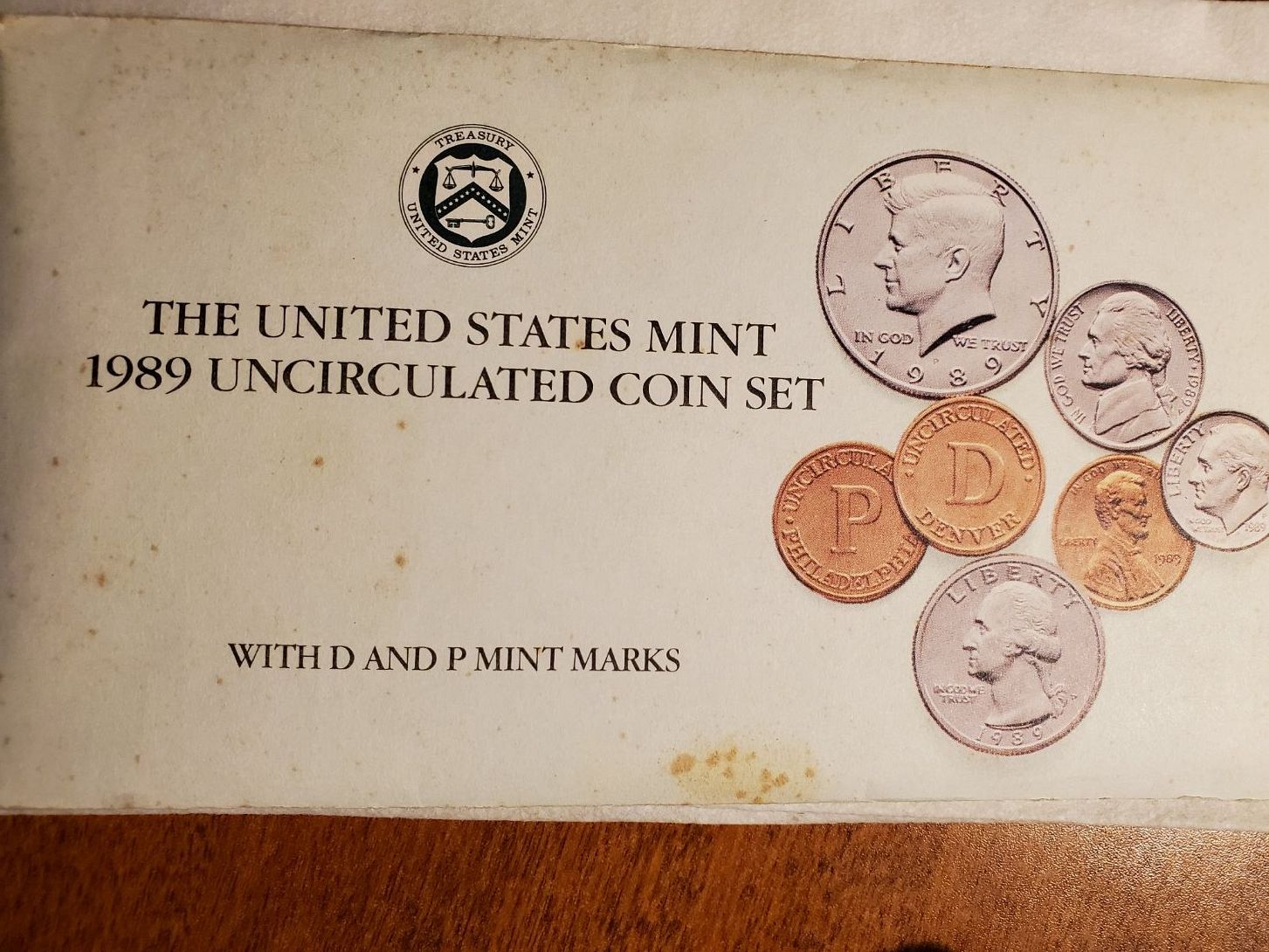 1989 P & D Mint Uncirculated Mint Set - For Sale, Buy Now Online - Item ...