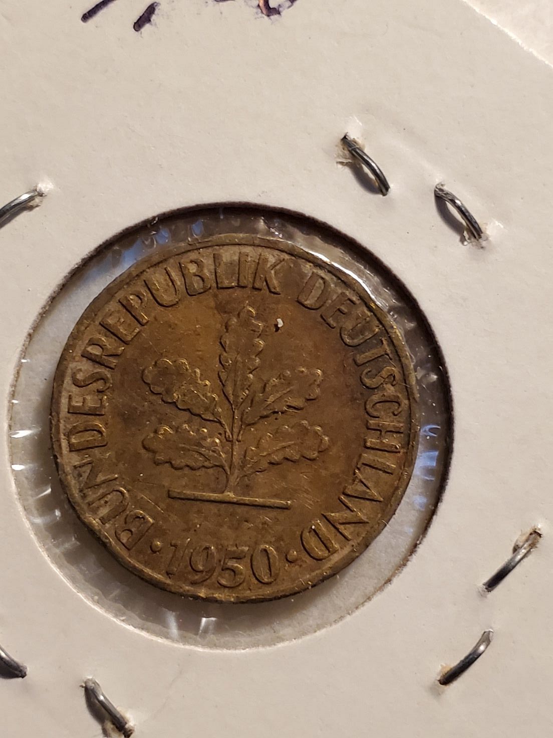 1950 D Germany 5 Pfennig - For Sale, Buy Now Online - Item #668017