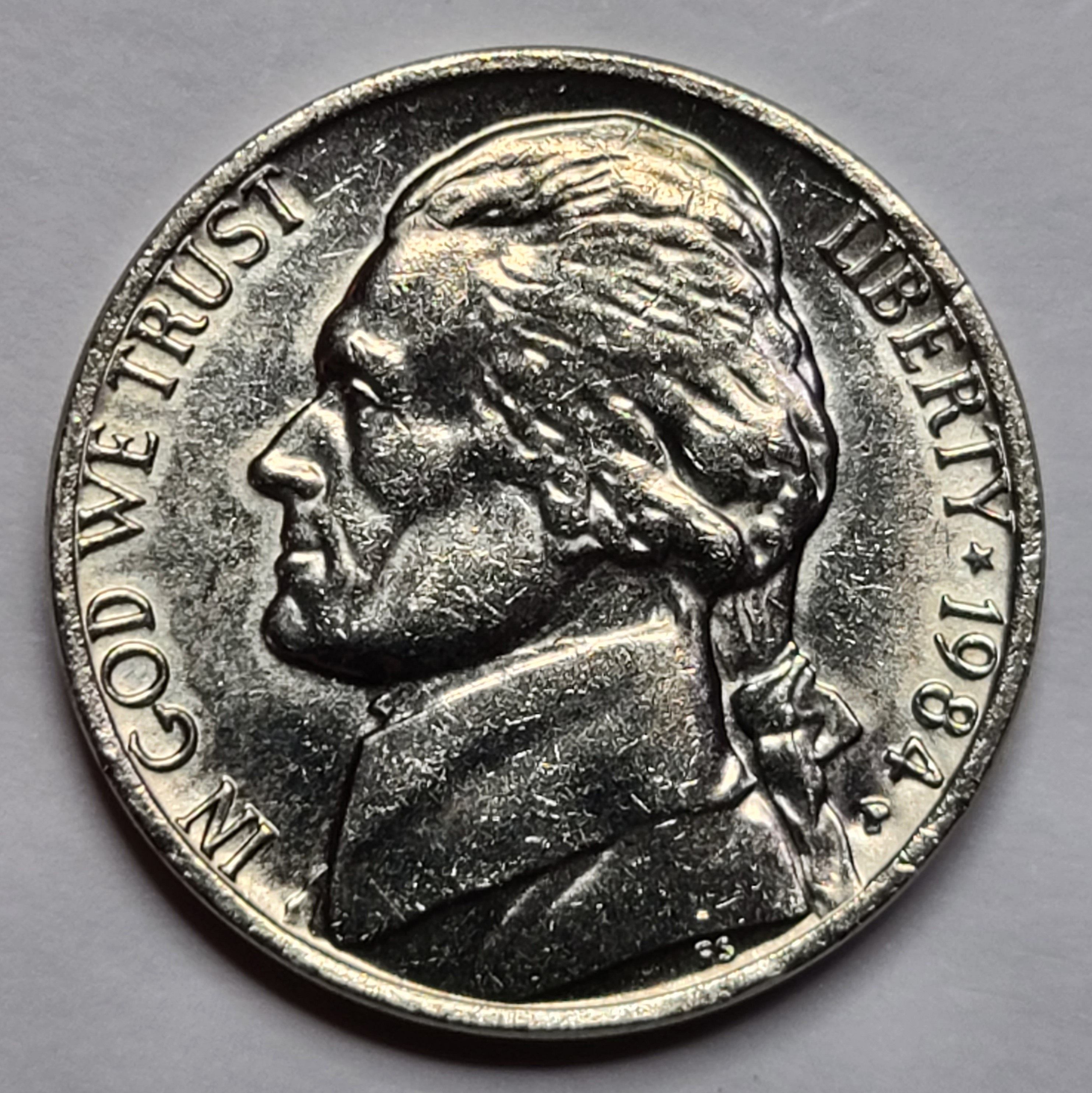 1984-P Jefferson Nickel MS-64 (Near Gem) 3 Steps SHARP STRIKE - For ...