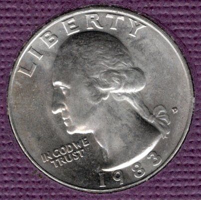 1983 D Washington Quarters -#01-004 - For Sale, Buy Now Online - Item ...