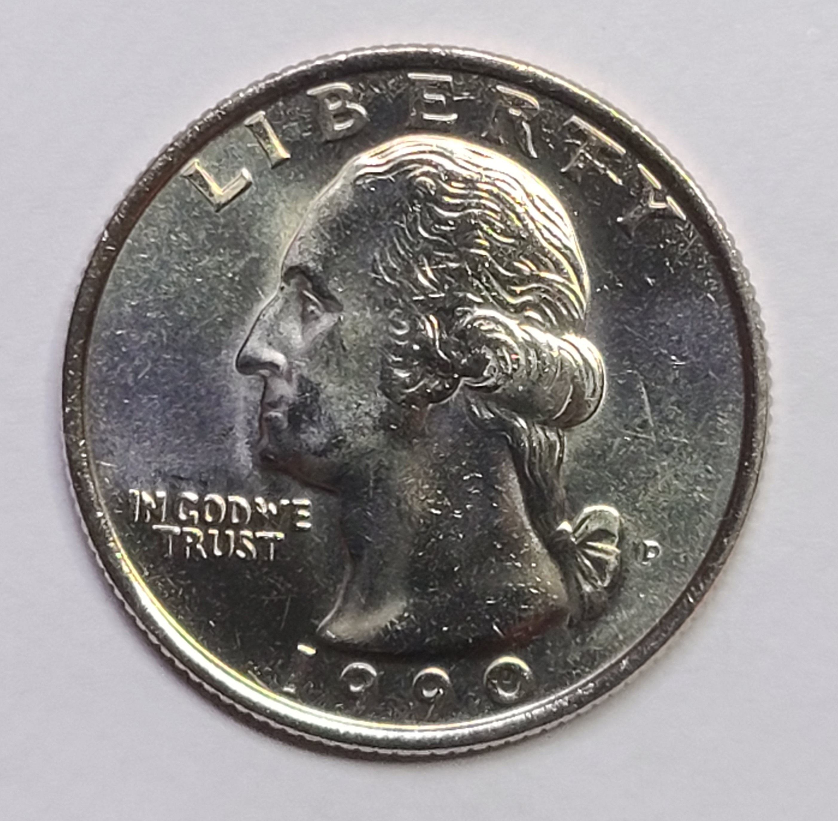 1990-P Washington Quarter MS-64 (Near Gem) - For Sale, Buy Now Online ...