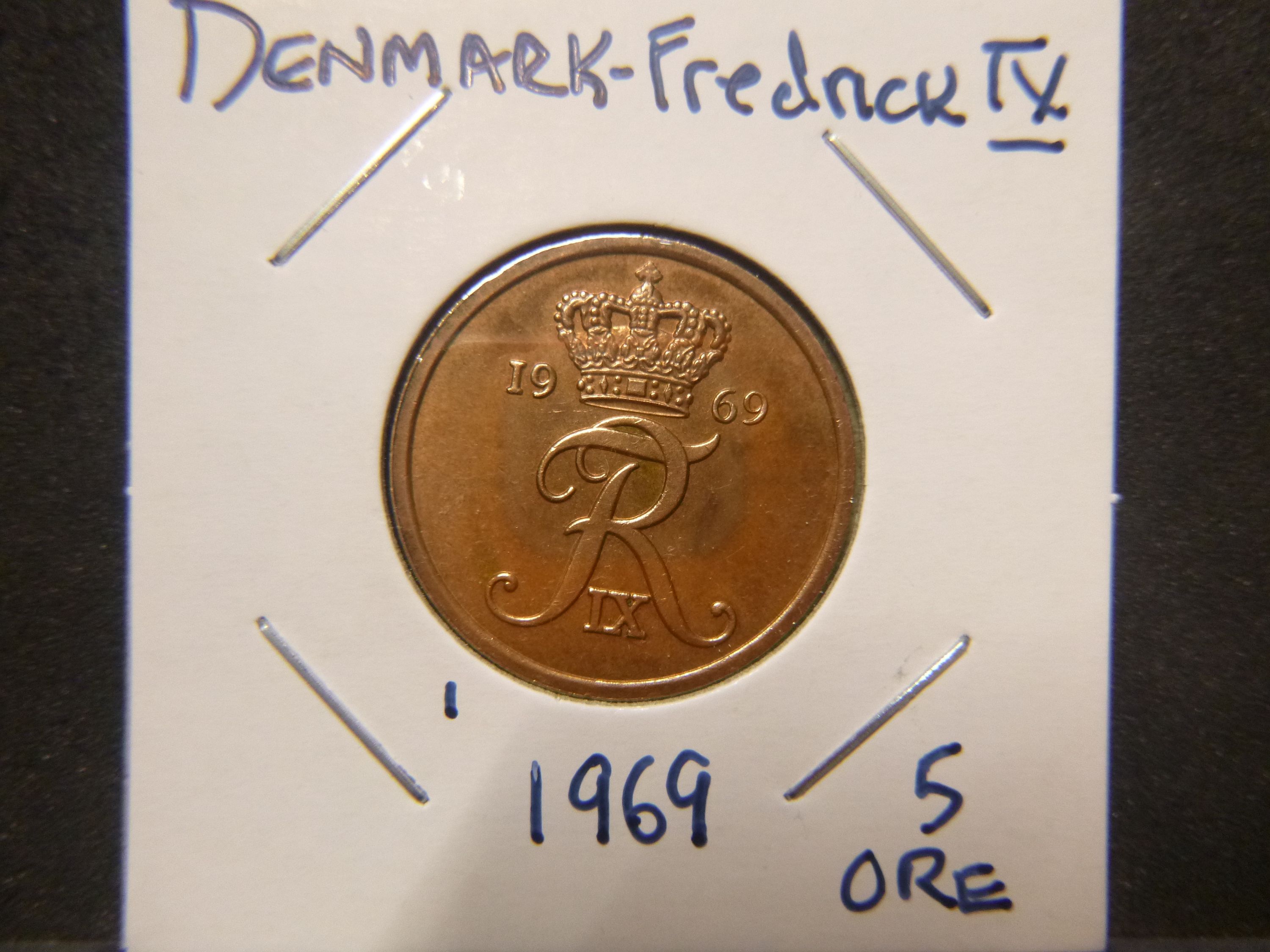DENMARK FREDRICK IX 1969 5 ORE - For Sale, Buy Now Online - Item #669363