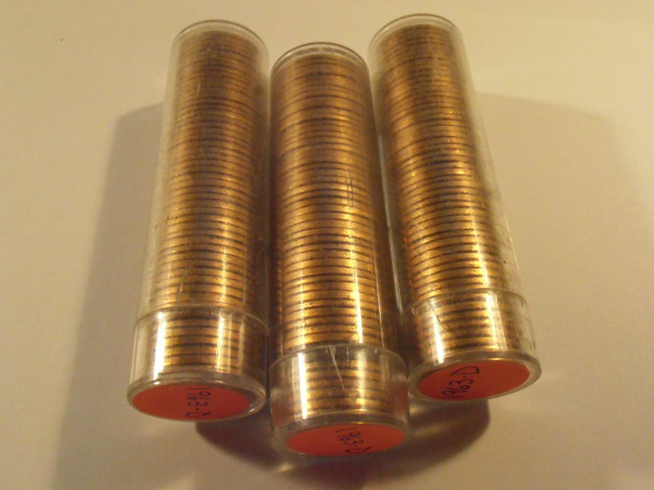 1963 D BU Lincoln Memorial Cent, ONE ROLL, FREE SHIPPING - For Sale ...