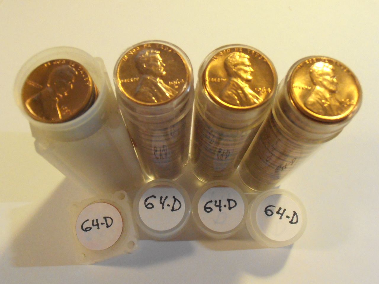 1964 D Lincoln Memorial Cent, ONE ROLL, Brilliant Uncirculated - For ...