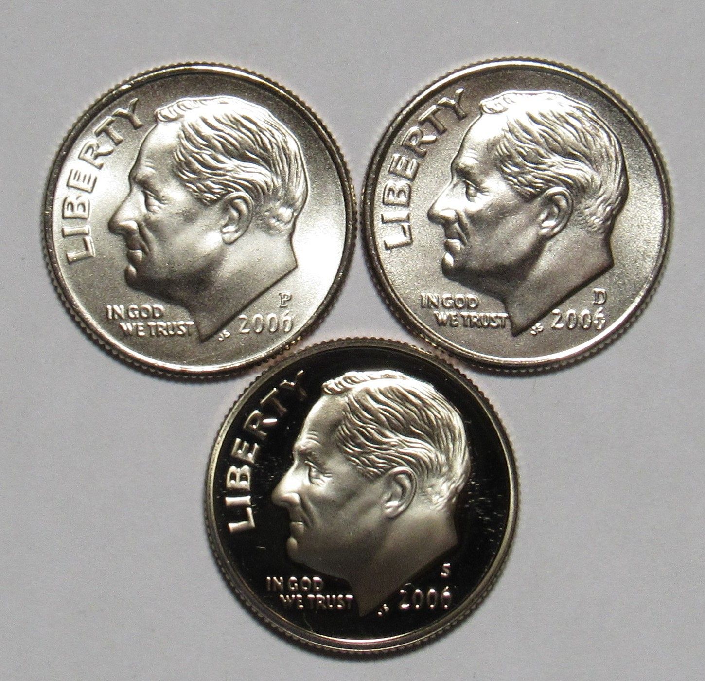 2006 P,D&S Roosevelt Dimes, BU and Proof - For Sale, Buy Now Online ...