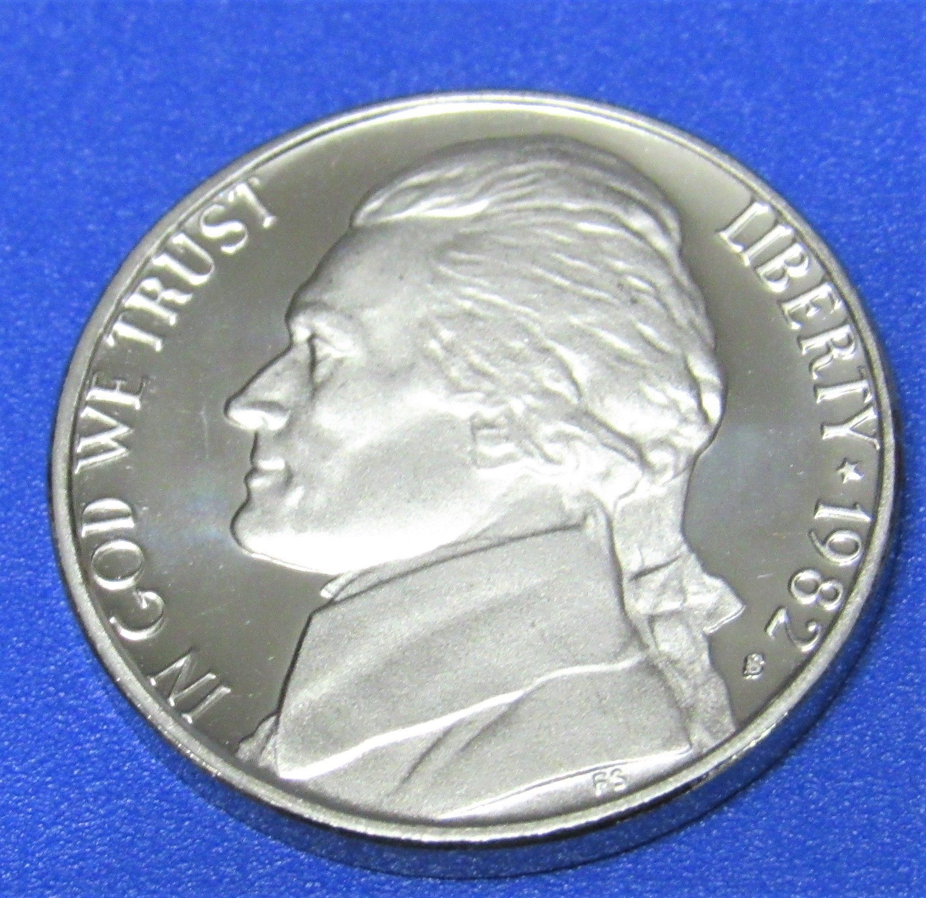 1982-S 5 Cents - Jefferson Nickel - Cameo Proof - For Sale, Buy Now ...