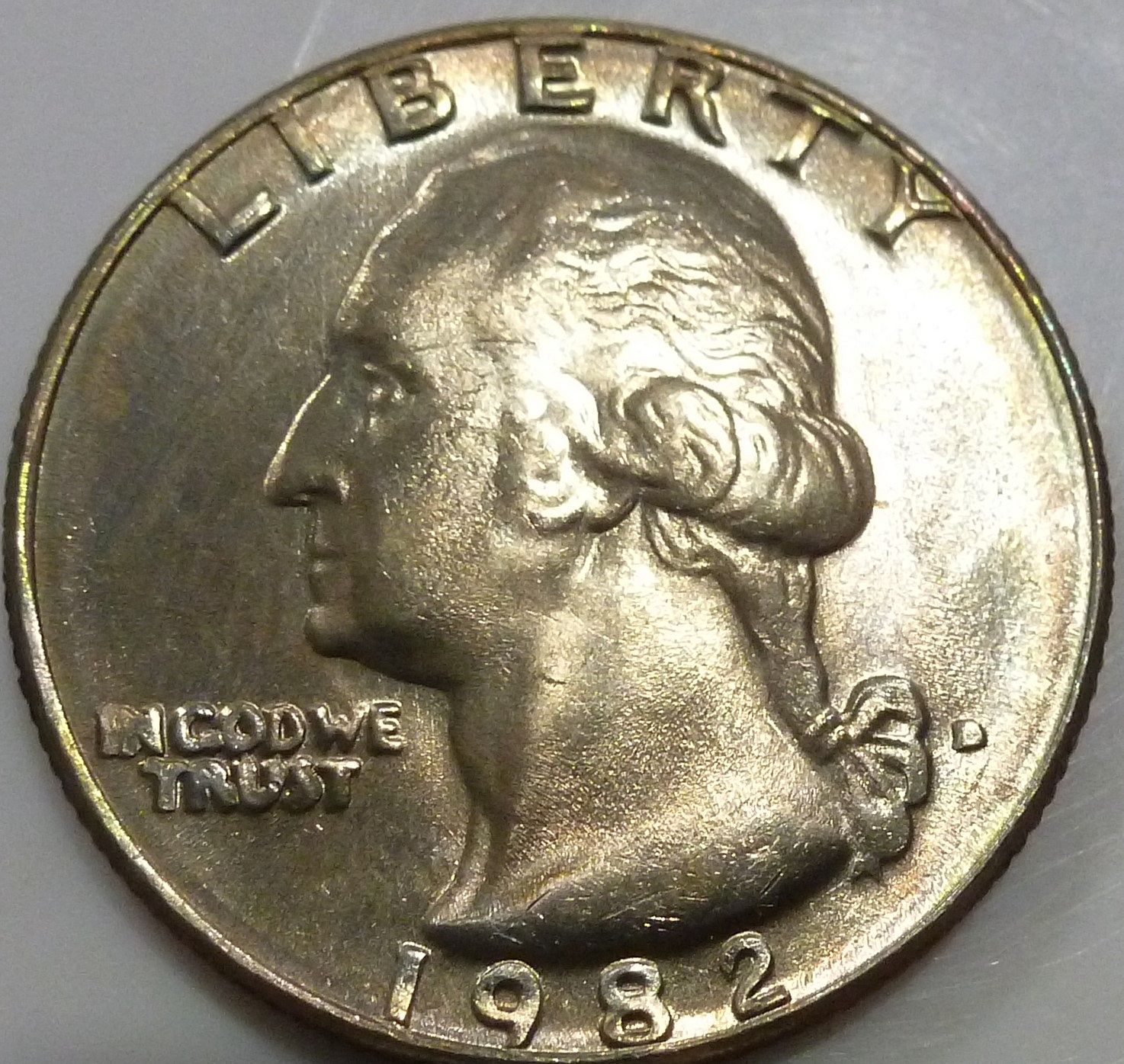 1982-D Uncirculated Washington Quarter # 160-B - For Sale, Buy Now ...