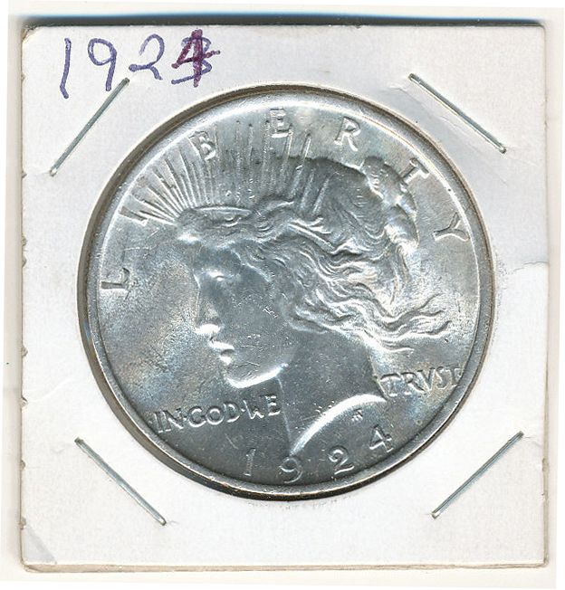 1924-P Peace Dollar in terrific condition - For Sale, Buy Now Online ...