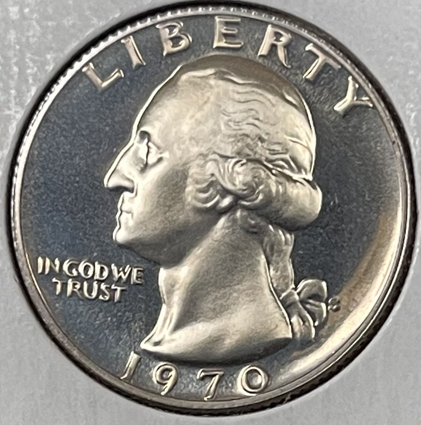 1970-S Proof Washington US Quarter • Pulled Directly from US Mint Proof ...