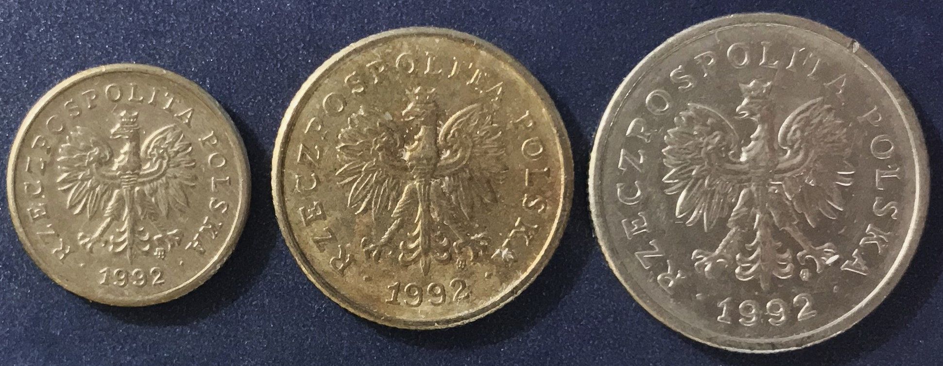 Poland 1992 10 And 50 Groszy 1 Zloty For Sale Buy Now Online Poland 1992 10 And 50 Groszy 1 Zloty For Sale Buy Now Online