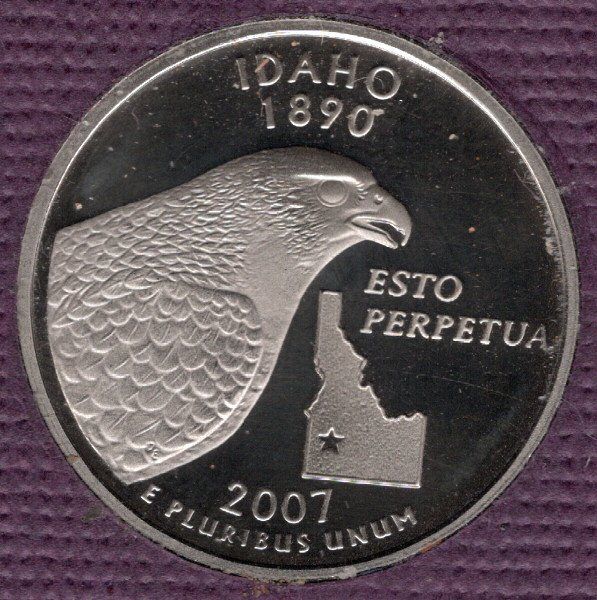 2007 S Idaho 50 States and Territories Quarters: Proof -#03-012 - For ...