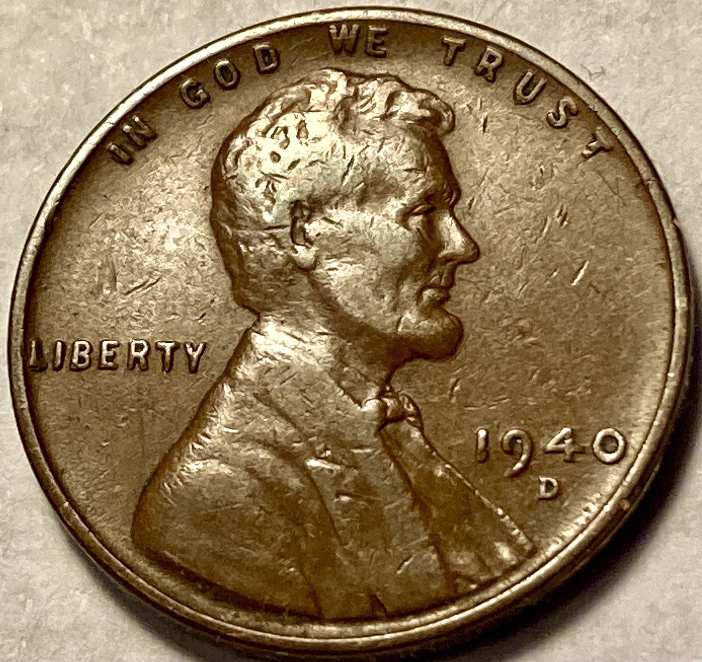 1940 D Lincoln Wheat Cent Small Cents - For Sale, Buy Now Online - Item ...
