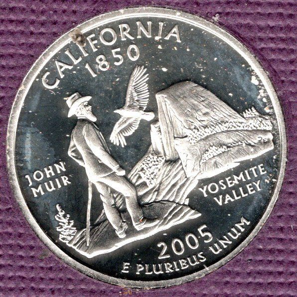 2005 S California 50 States and Territories Quarters: Silver Proof -#03 ...