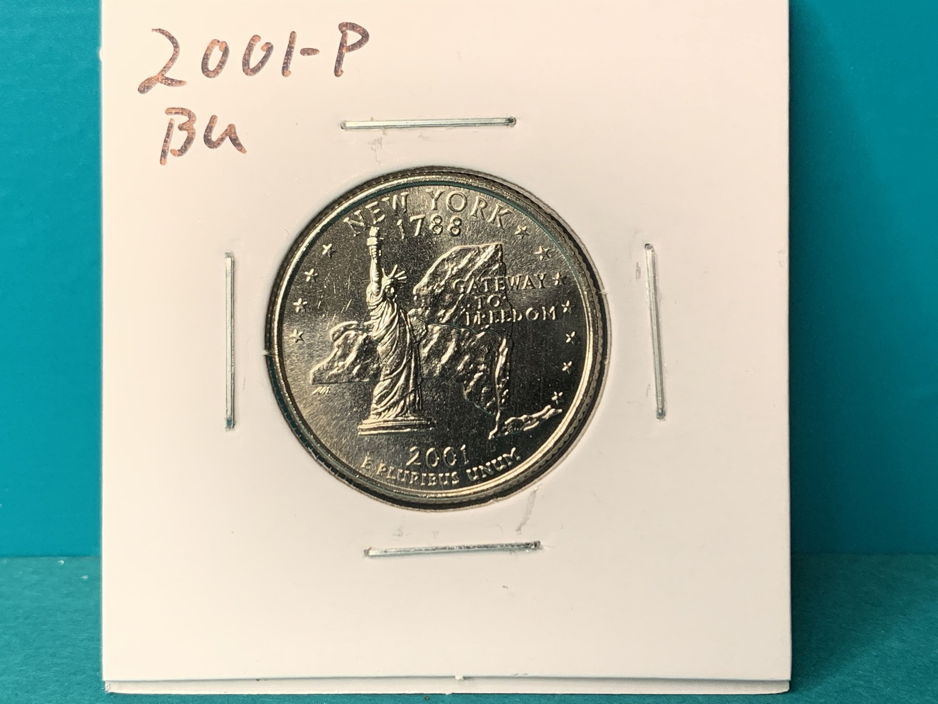 2001-P New York 50 State Quarter - For Sale, Buy Now Online - Item #684546