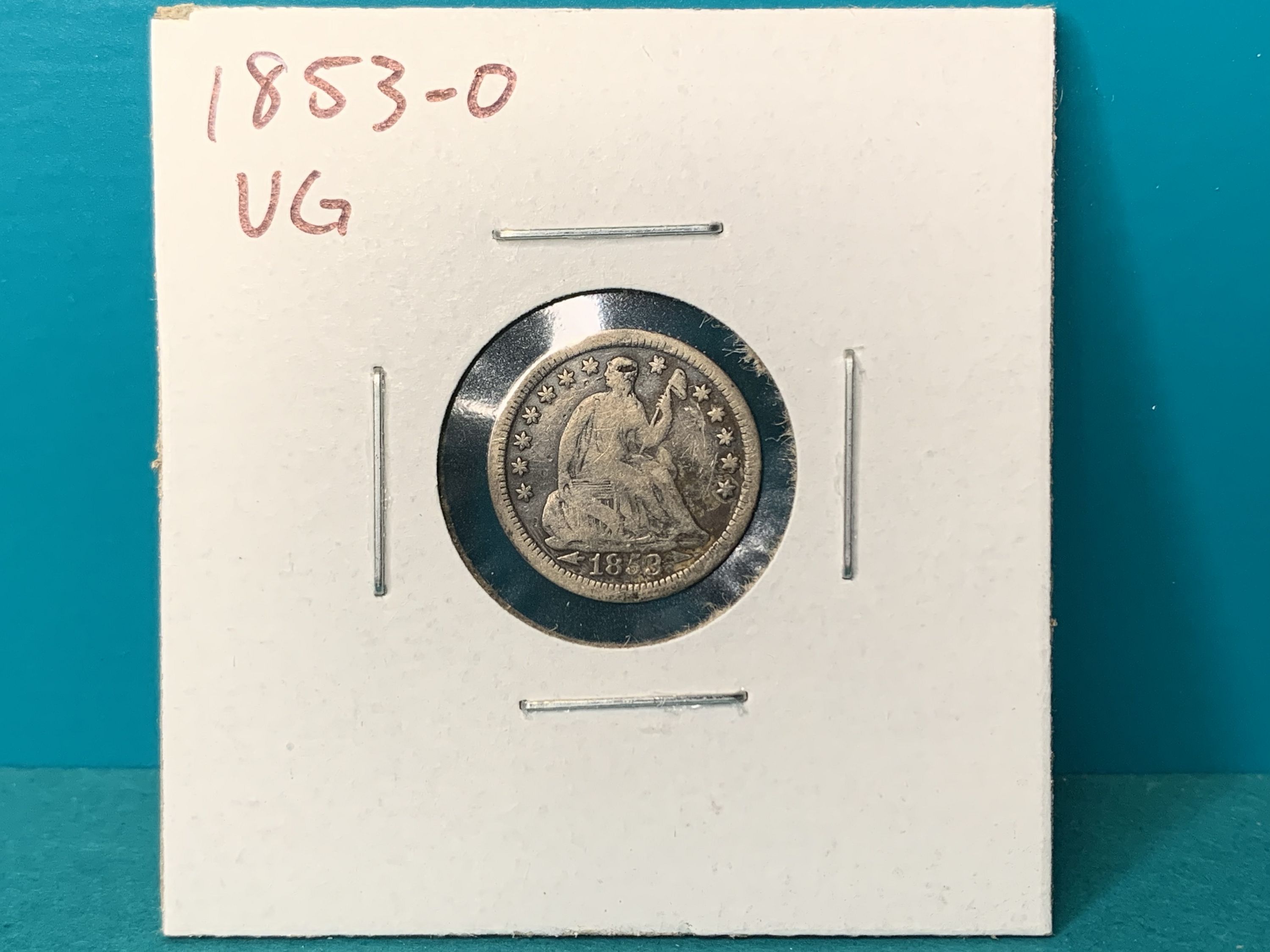 1853-O Seated a Liberty Half Dime - For Sale, Buy Now Online - Item #686754