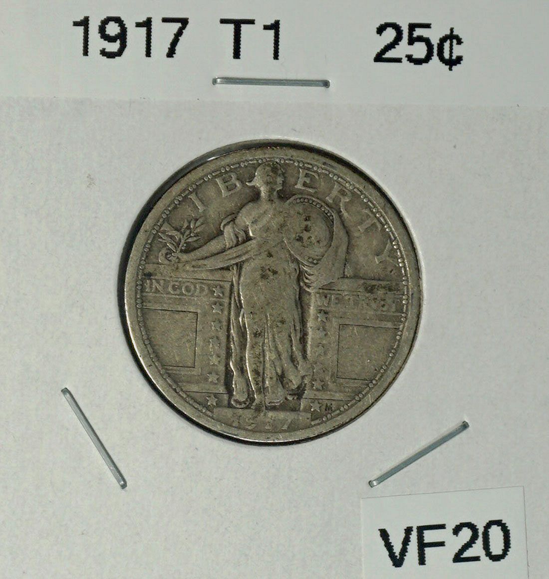 1917 T1 Standing Liberty Quarter - For Sale, Buy Now Online - Item #687415