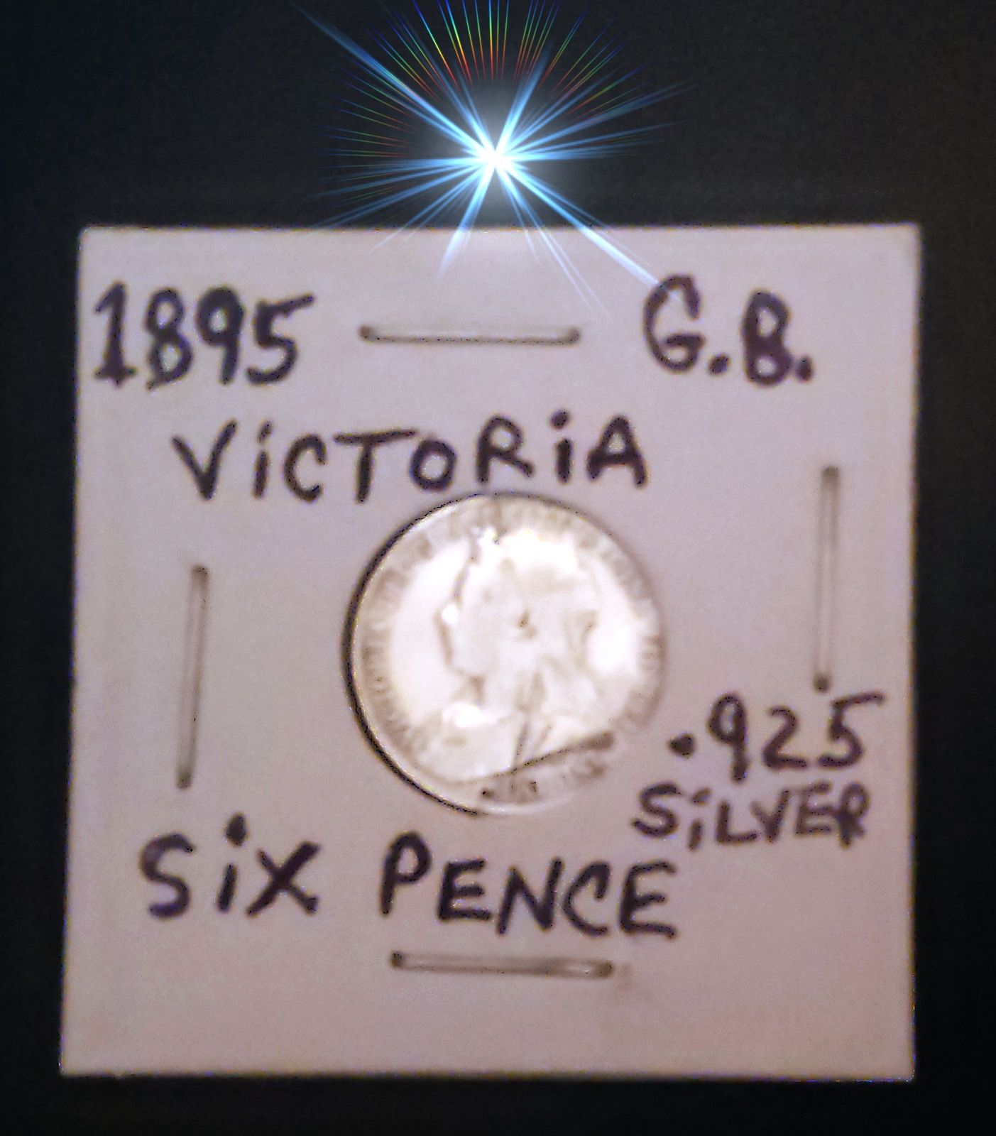 1896 RARE VICTORIA .925 SILVER 127 YEAR OLD ONE SHILLING COIN IN FINE ...