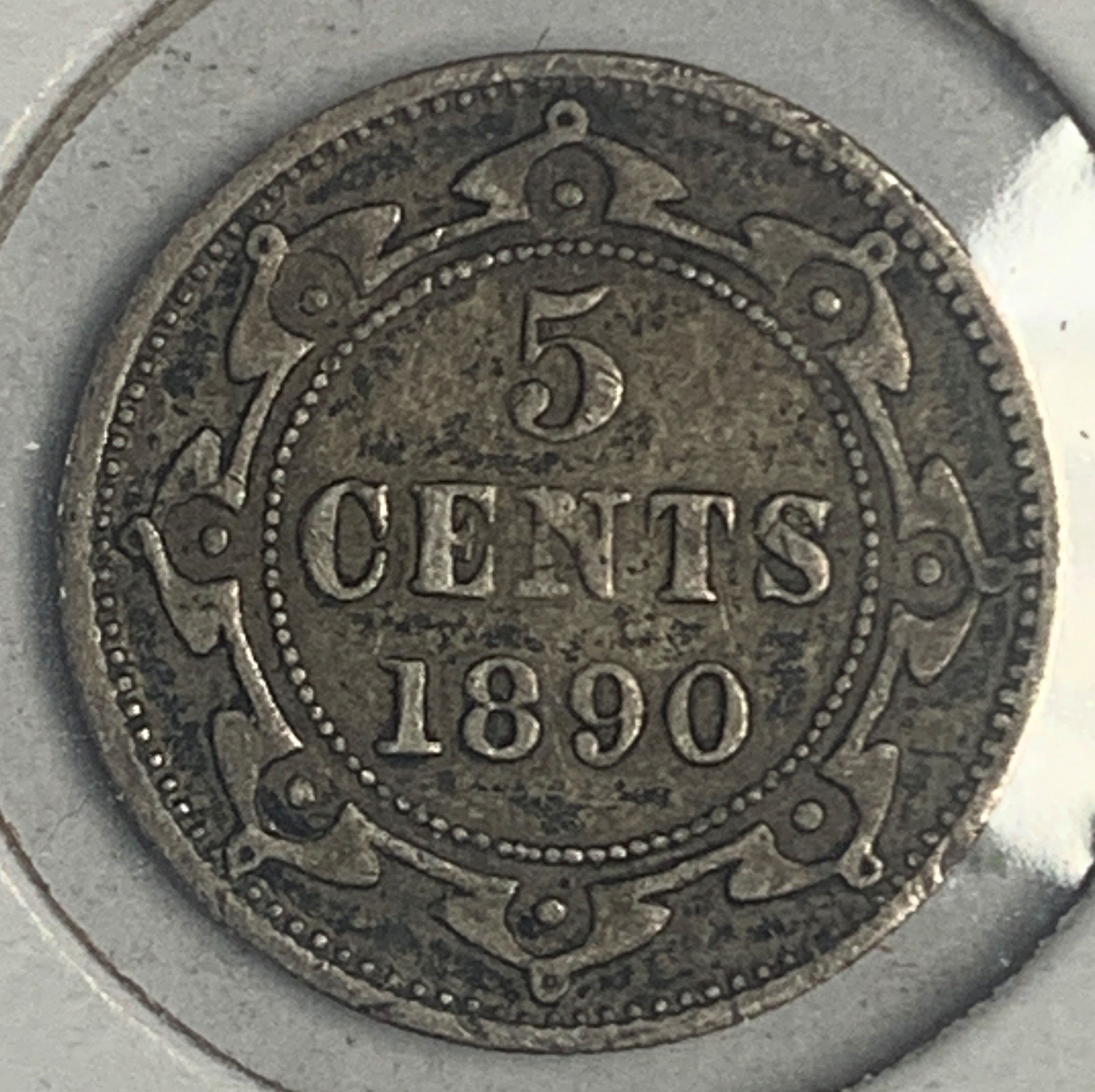 1890 Newfoundland 5 Cent XF (4730) - For Sale, Buy Now Online - Item ...