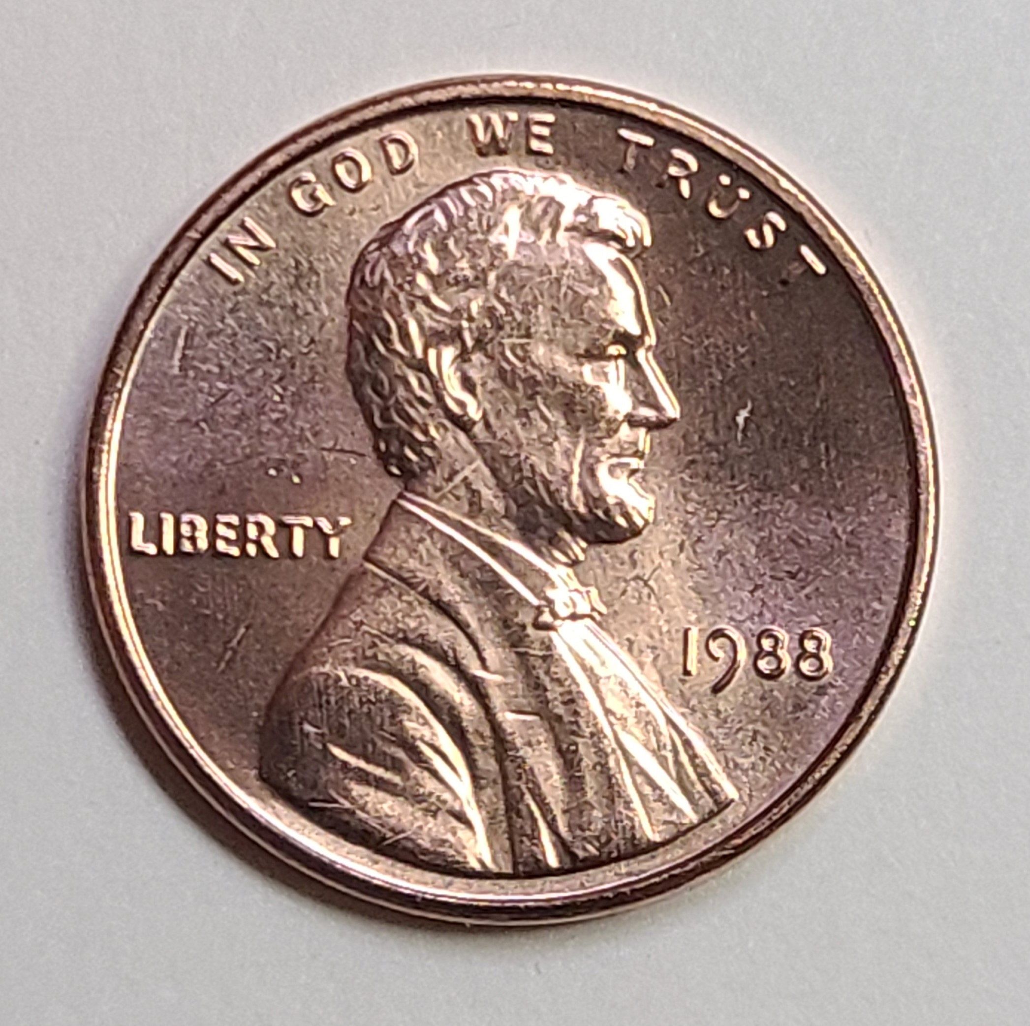 1988 Lincoln Cent MS-64 (Near Gem) RED - For Sale, Buy Now Online ...
