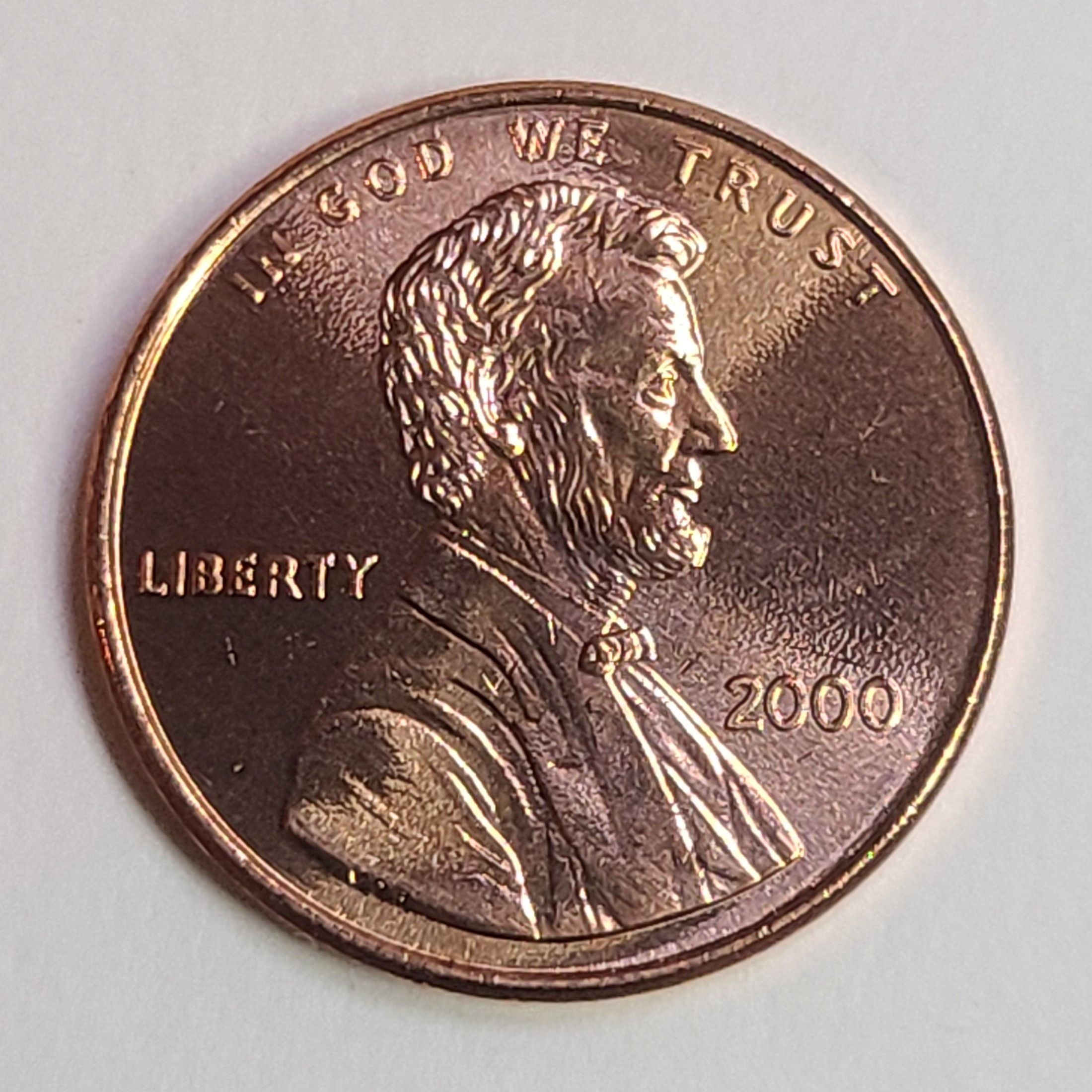 2000 Lincoln Cent MS-64 (Near Gem) RED - For Sale, Buy Now Online ...