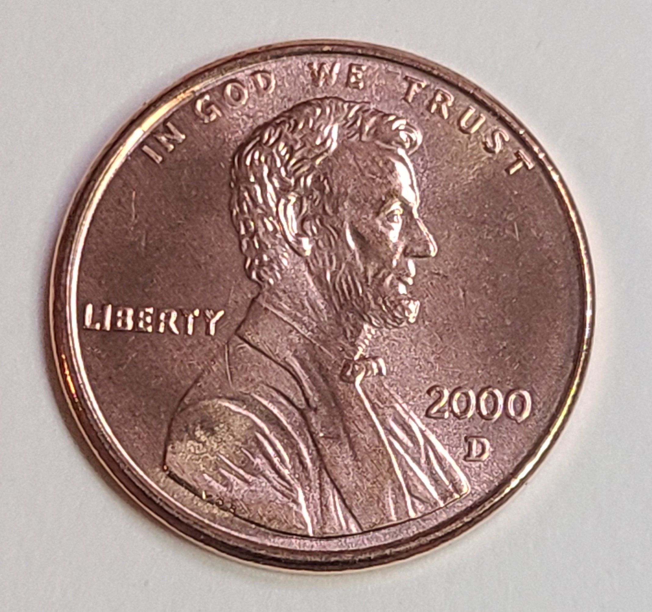 2000-D Lincoln Cent MS-64 (Near Gem) RED - For Sale, Buy Now Online ...